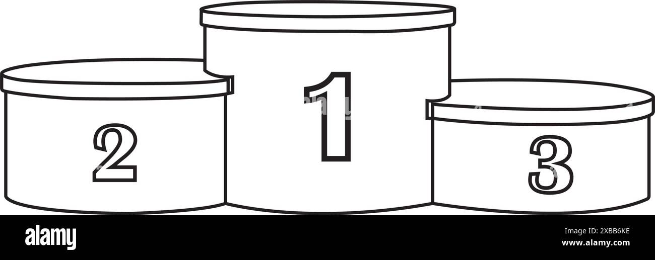 Winner Podium Icon. Alas Logo. Vector Illustration Stock Vector Image ...