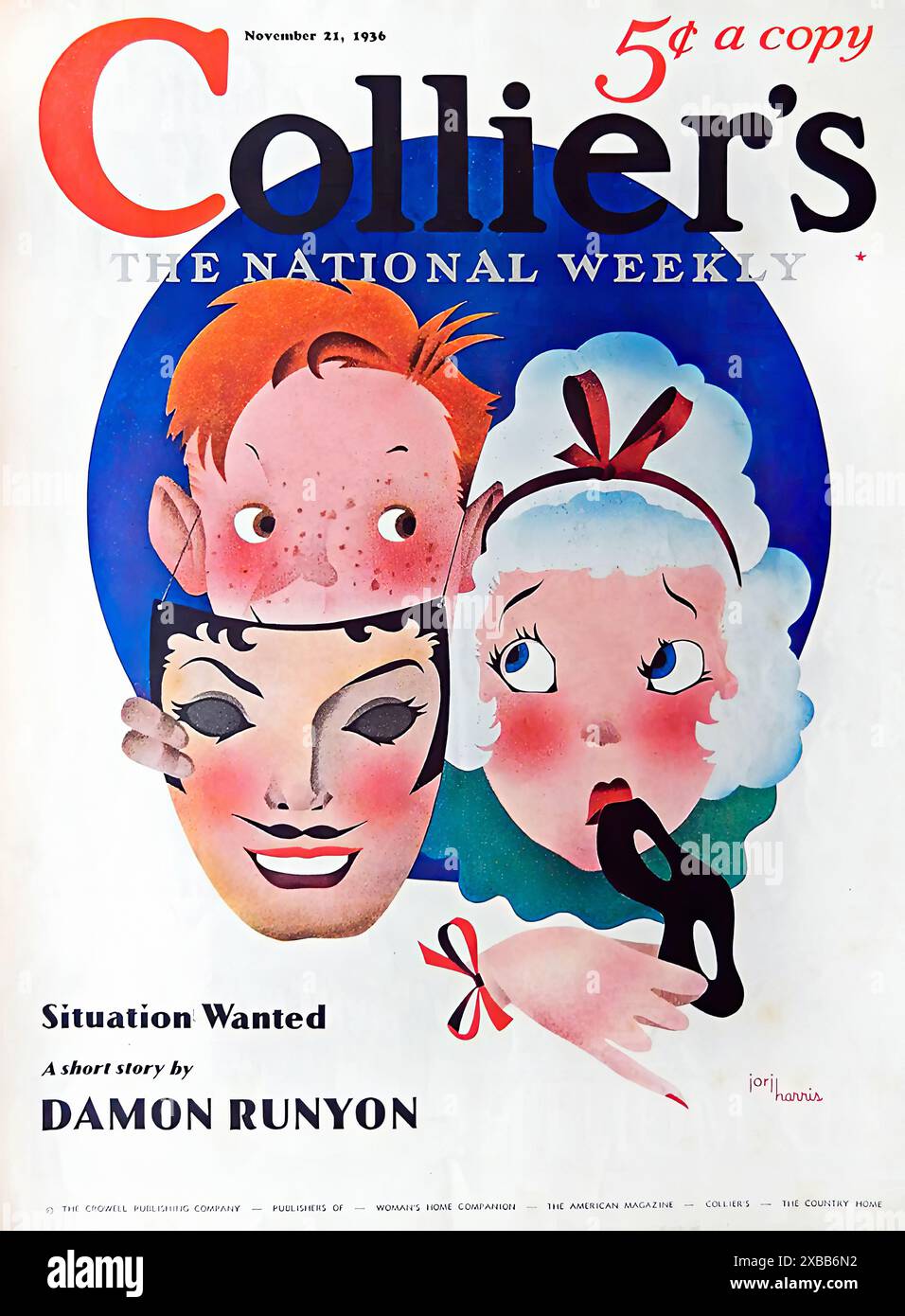 HARRIS Jorj Collier's magazine Nov 21 1936 Stock Photo - Alamy