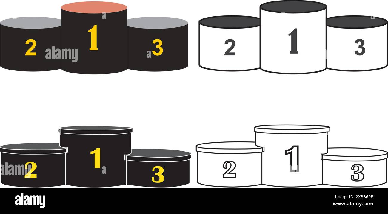 Winner Podium Icon. Alas Logo. Vector Illustration Stock Vector Image ...