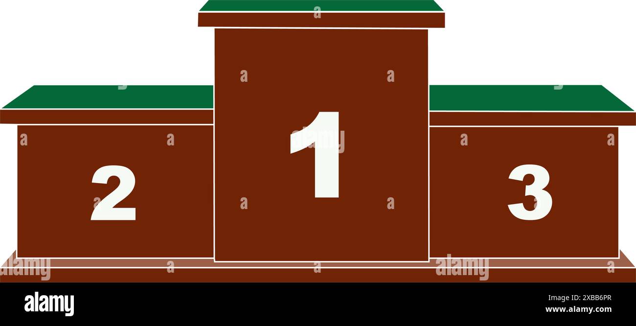 Winner Podium Icon. Alas Logo. Vector Illustration Stock Vector Image ...