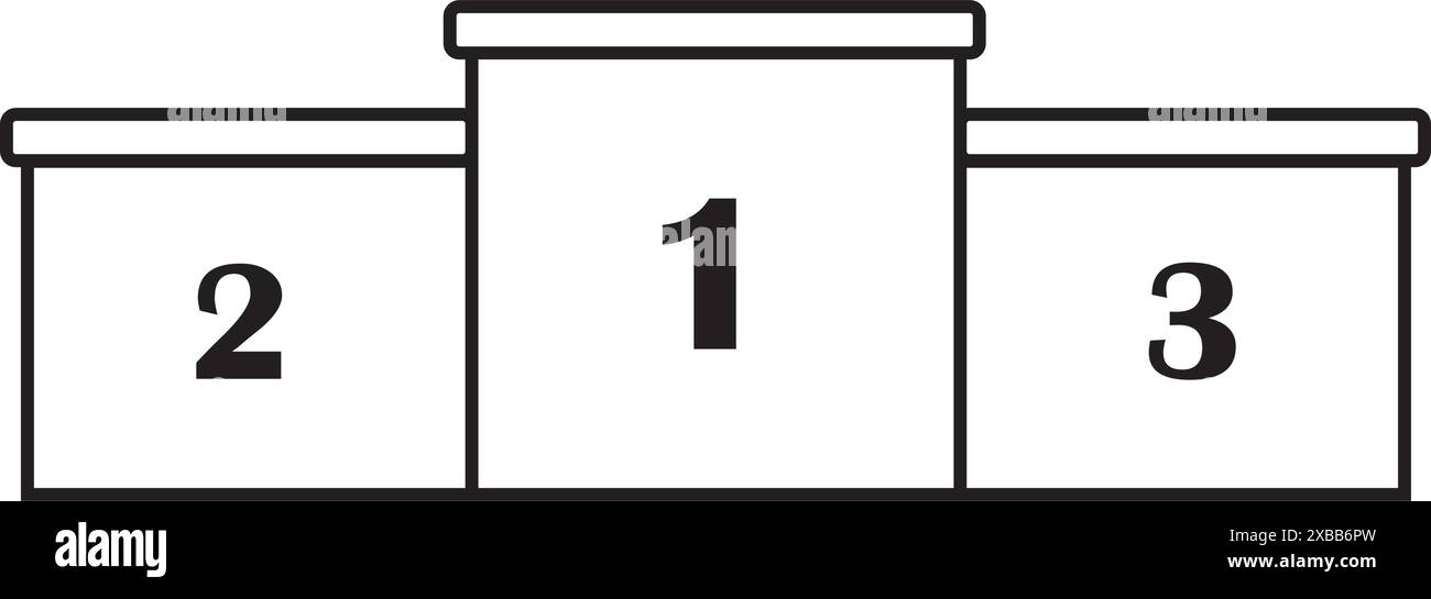 Winner Podium Icon. Alas Logo. Vector Illustration Stock Vector Image ...