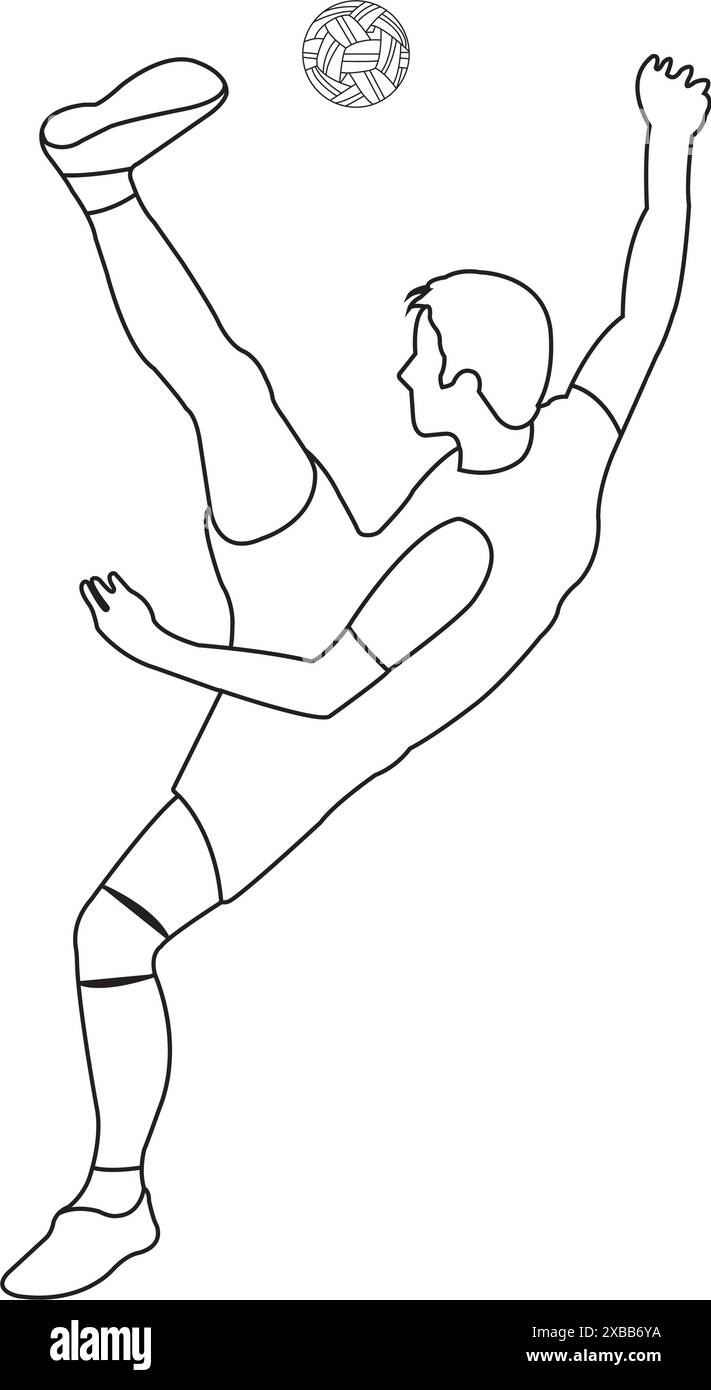 Takraw player logo design vector silhouette Stock Vector Image & Art ...