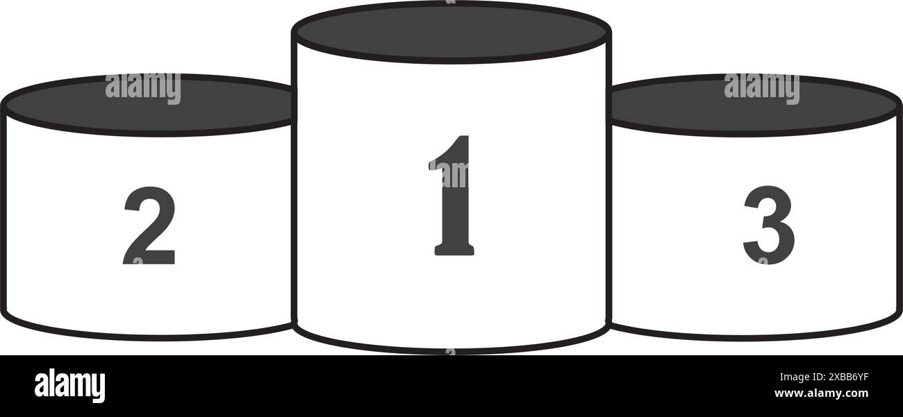 Winner Podium Icon. Alas Logo. Vector Illustration Stock Vector Image ...