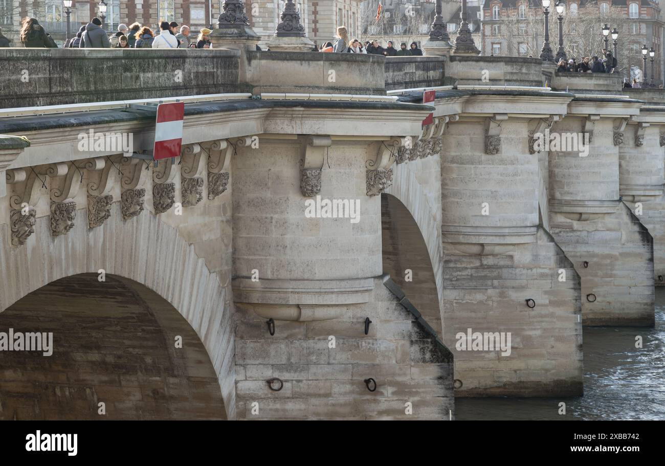 France, Paris - Jan 03, 2024 - Detail of Round bastions which give it ...