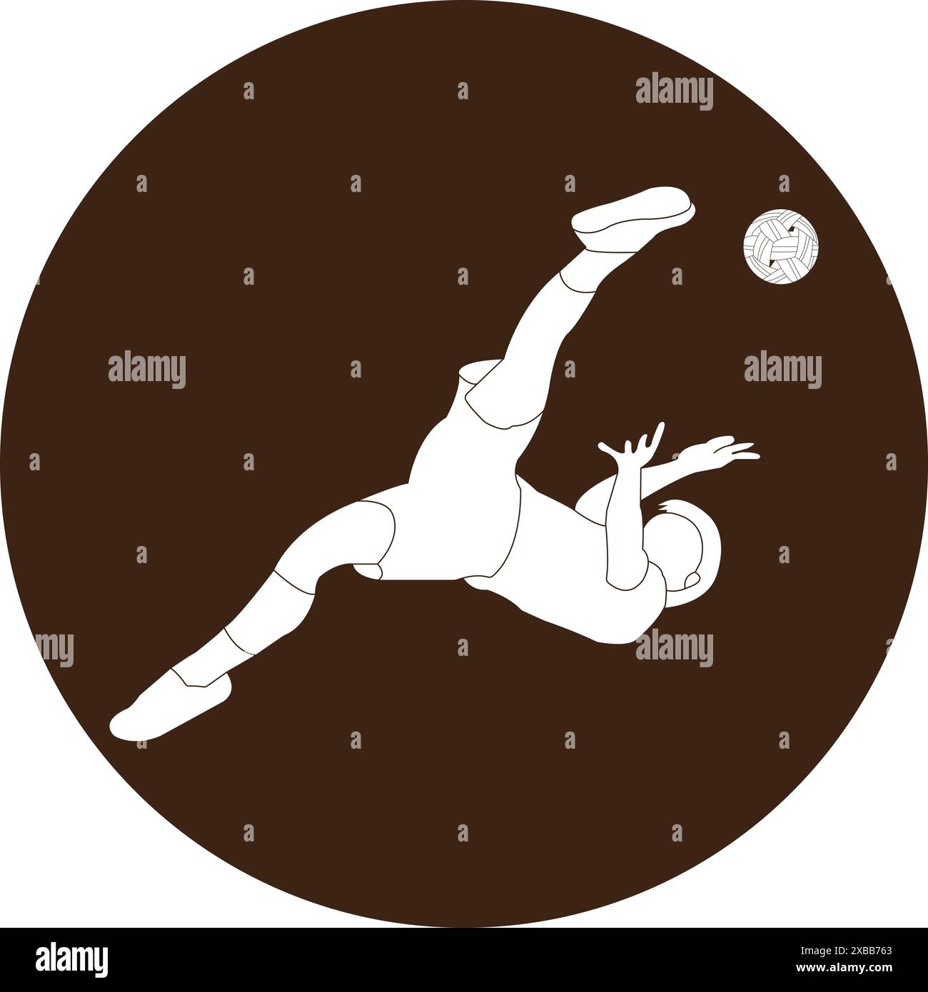 Takraw player logo design vector silhouette Stock Vector Image & Art ...