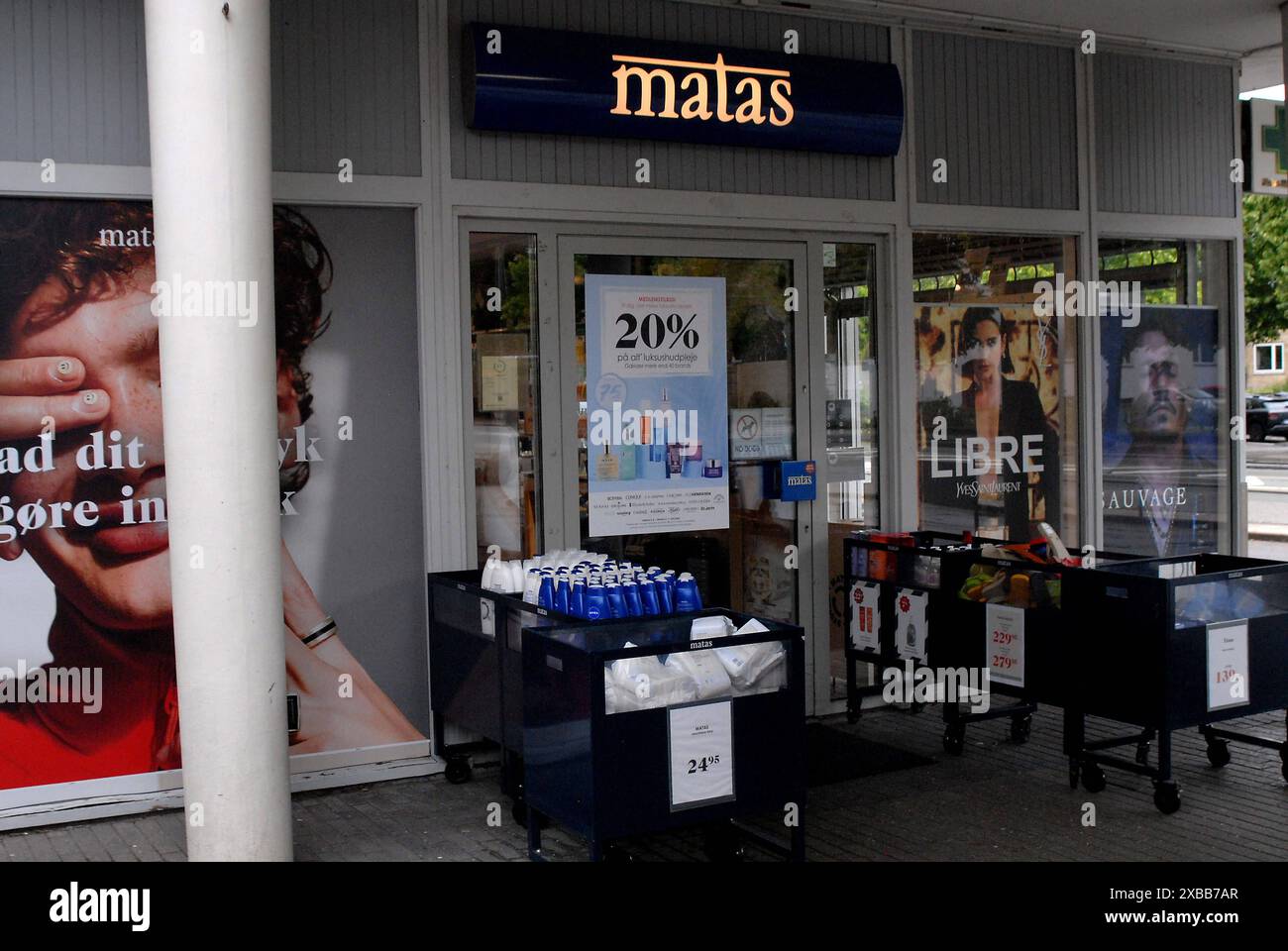 Copenhagen/ Denmark/11 JUNE 2024/Matas stoe in danish capitall ...