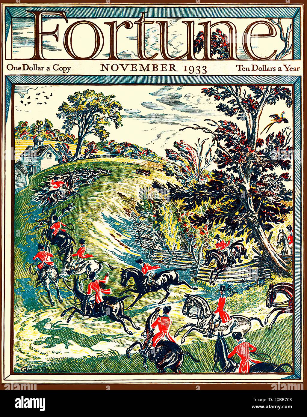 Fortune Magazine Nov. 11 1933 Vintage Illustrated Magazine Cover Stock ...