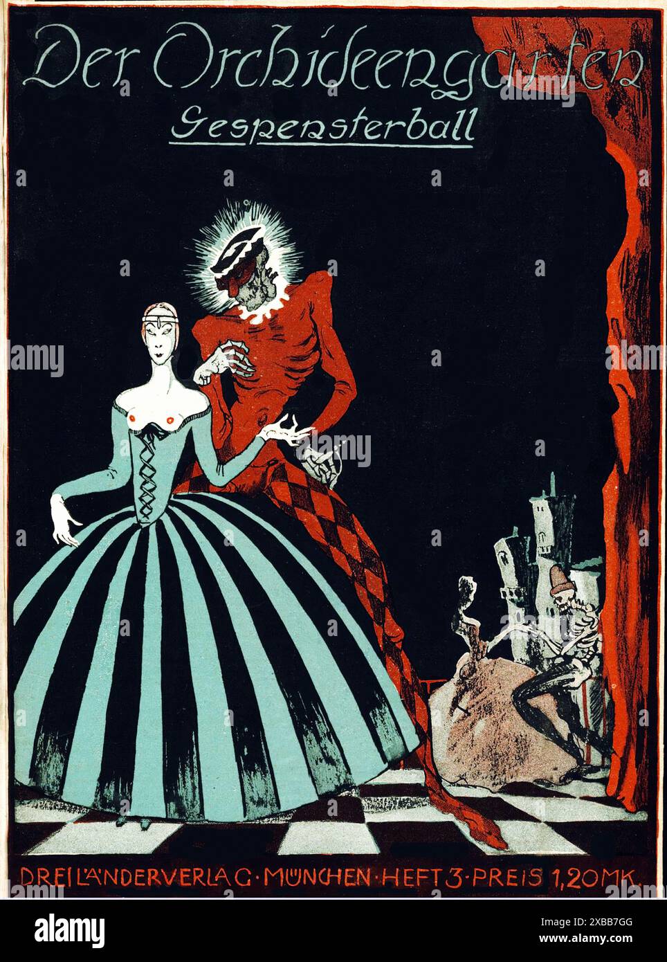 Der Orchideengarten, Nº 3, 1920. Vintage Illustrated Magazine Cover ...