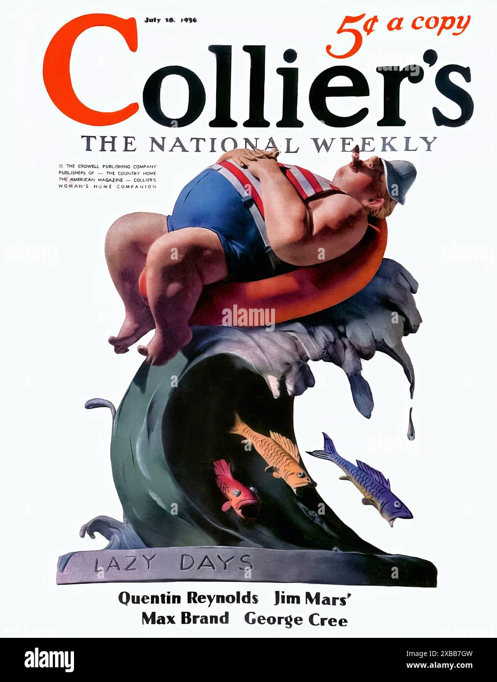 Collier's Magazine July 18 1936 - Vintage Illustrated Magazine Cover ...