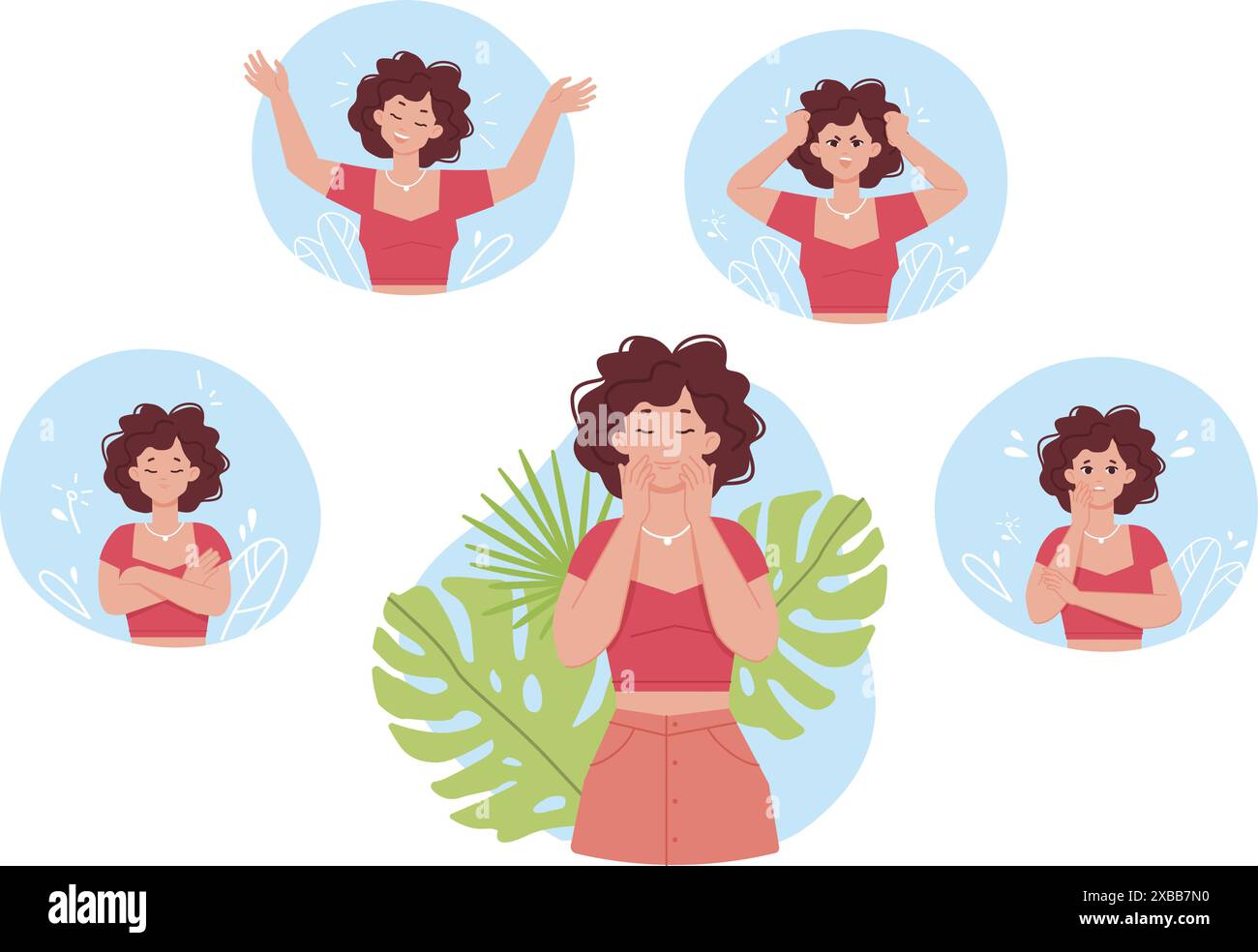Female behaviour Stock Vector Images - Alamy