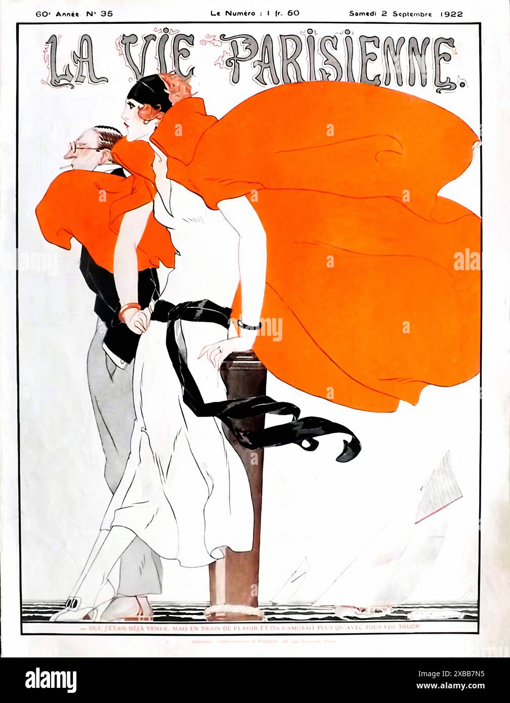 VINCENT René - Cover of La Vie Parisienne Sept - 2 1922 - Vintage ...