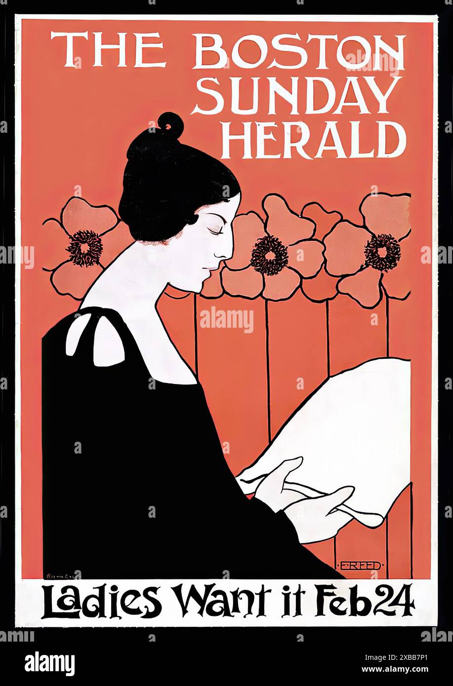 REED Ethel - The Boston Sunday Hearld Ladies want it Feb - 24 Vintage ...
