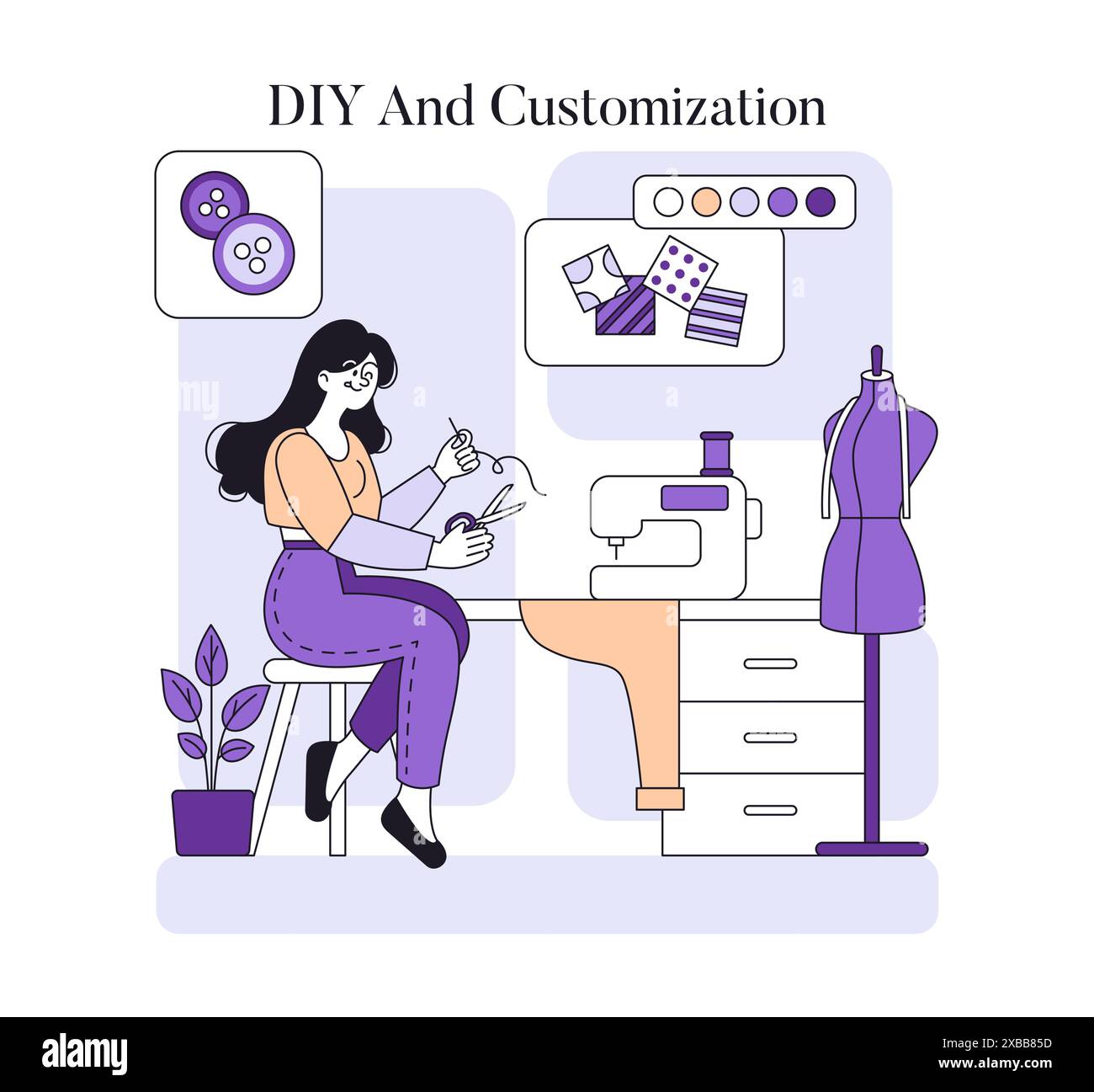 Personalization of clothing hi-res stock photography and images - Alamy