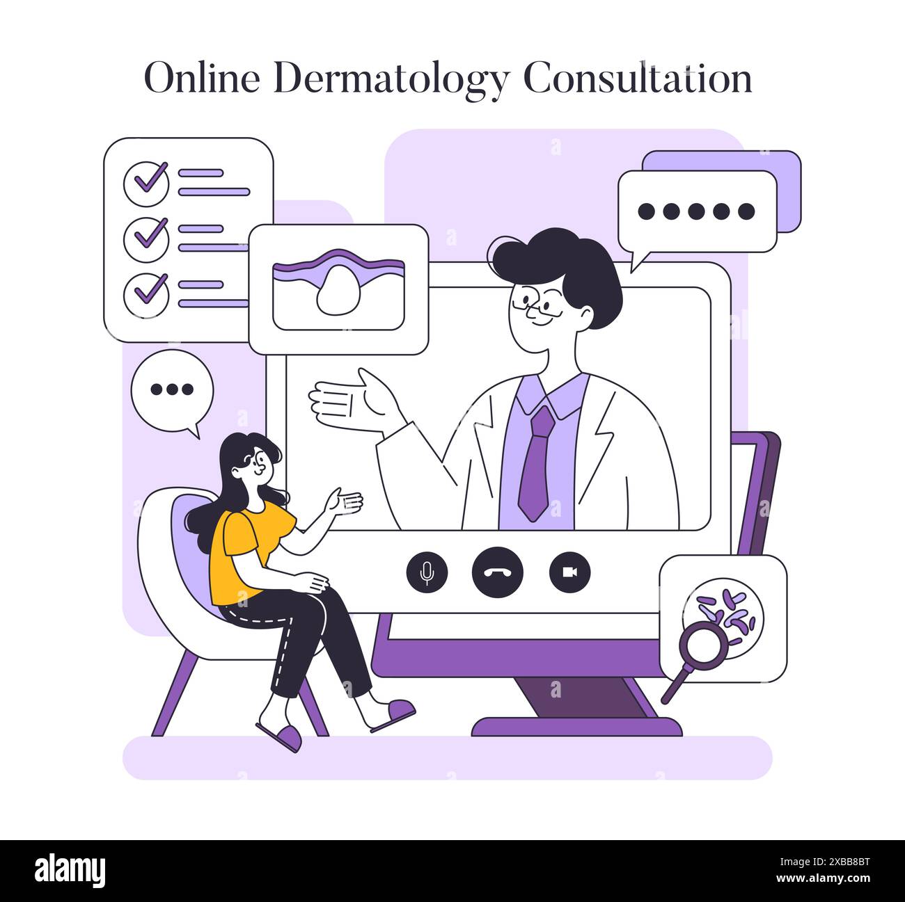 Telemedicine dermatology Cut Out Stock Images & Pictures - Alamy