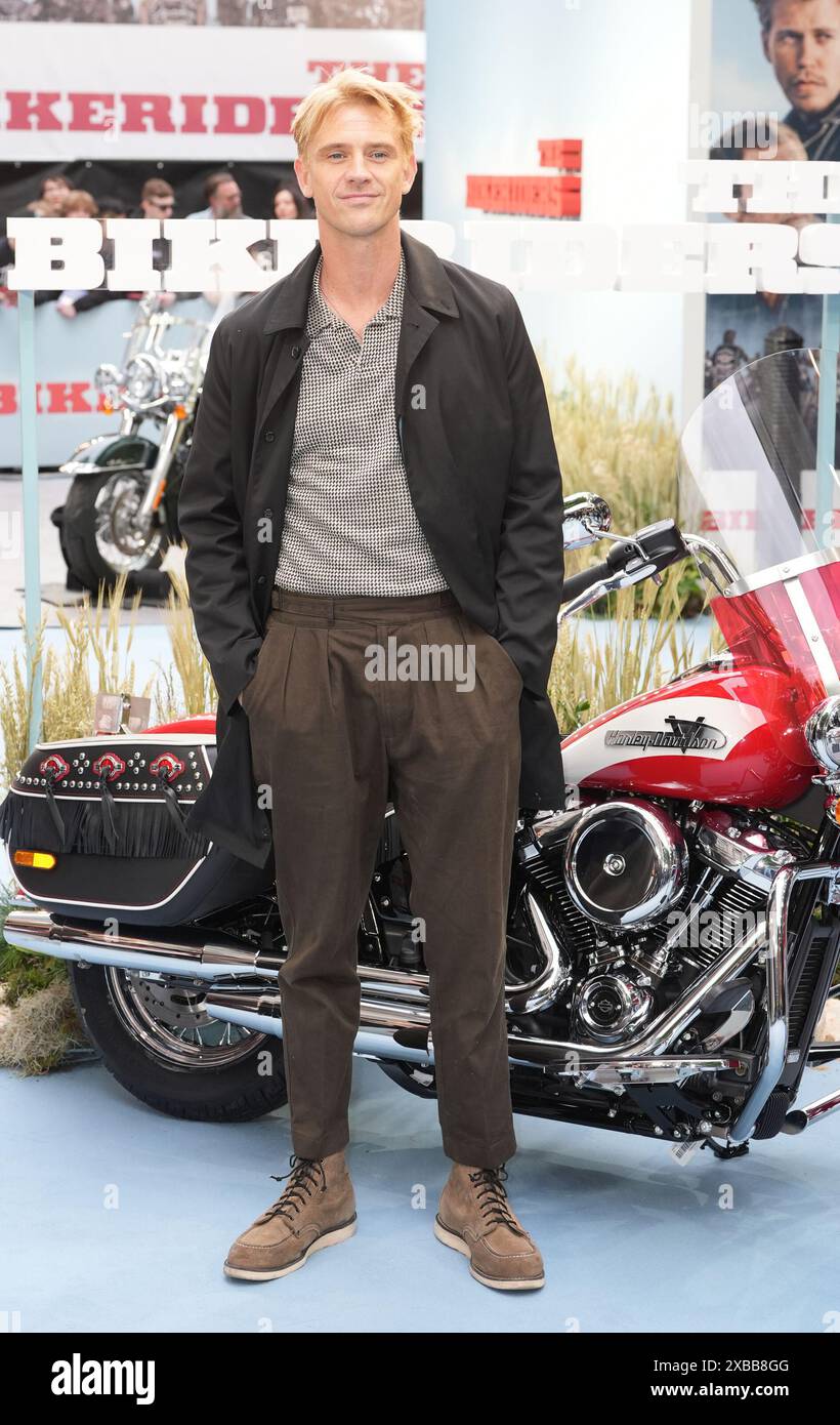 Boyd Holbrook attends a gala screening of The Bikeriders, at the Curzon ...