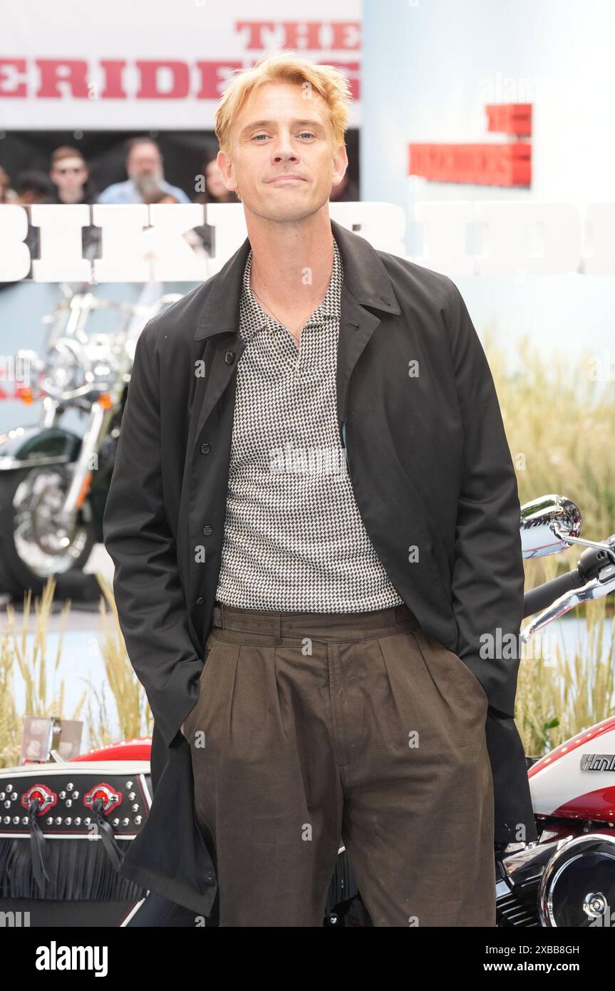 Boyd Holbrook attends a gala screening of The Bikeriders, at the Curzon ...