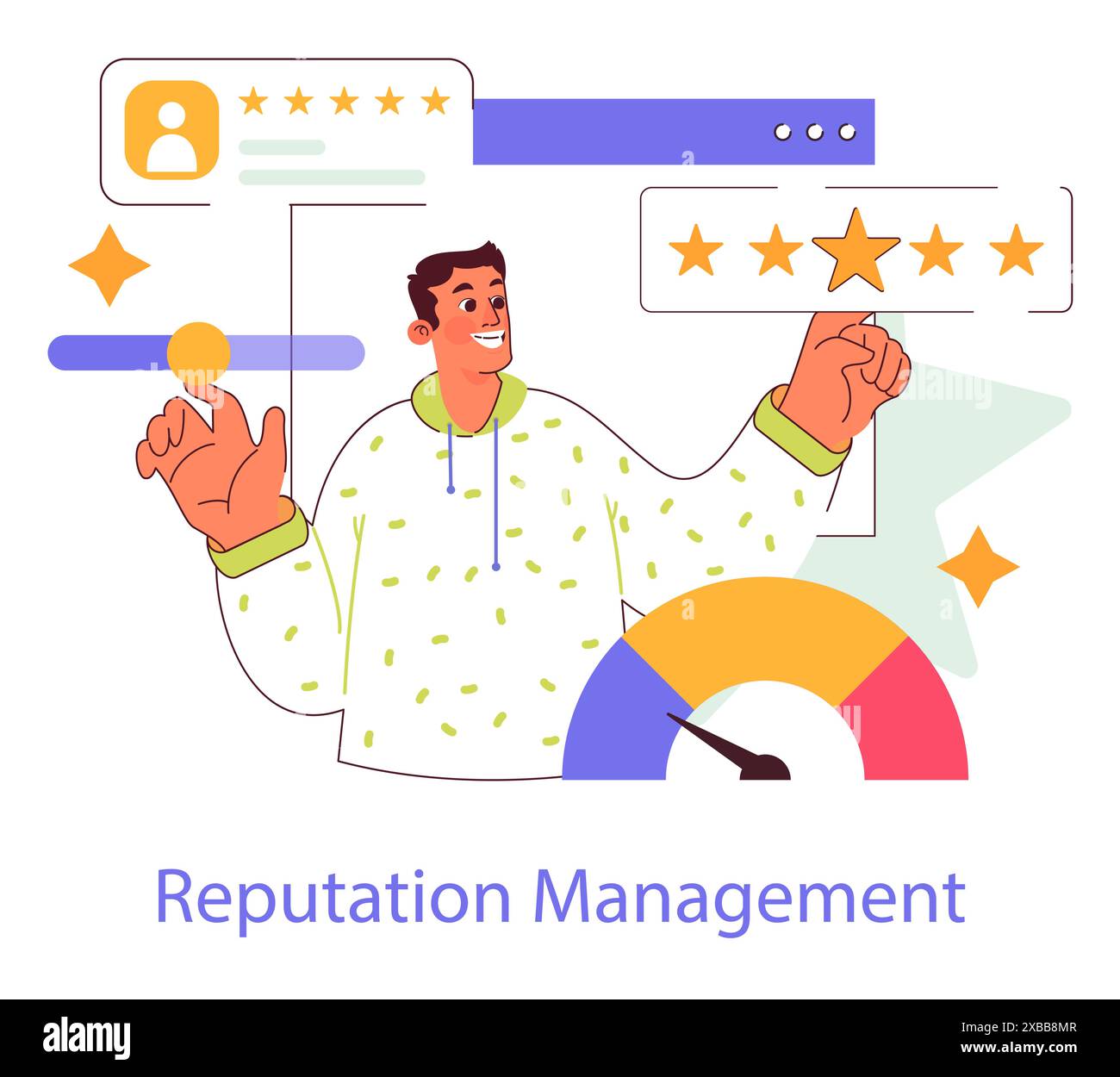 Digital profile gauge Stock Vector Images - Alamy