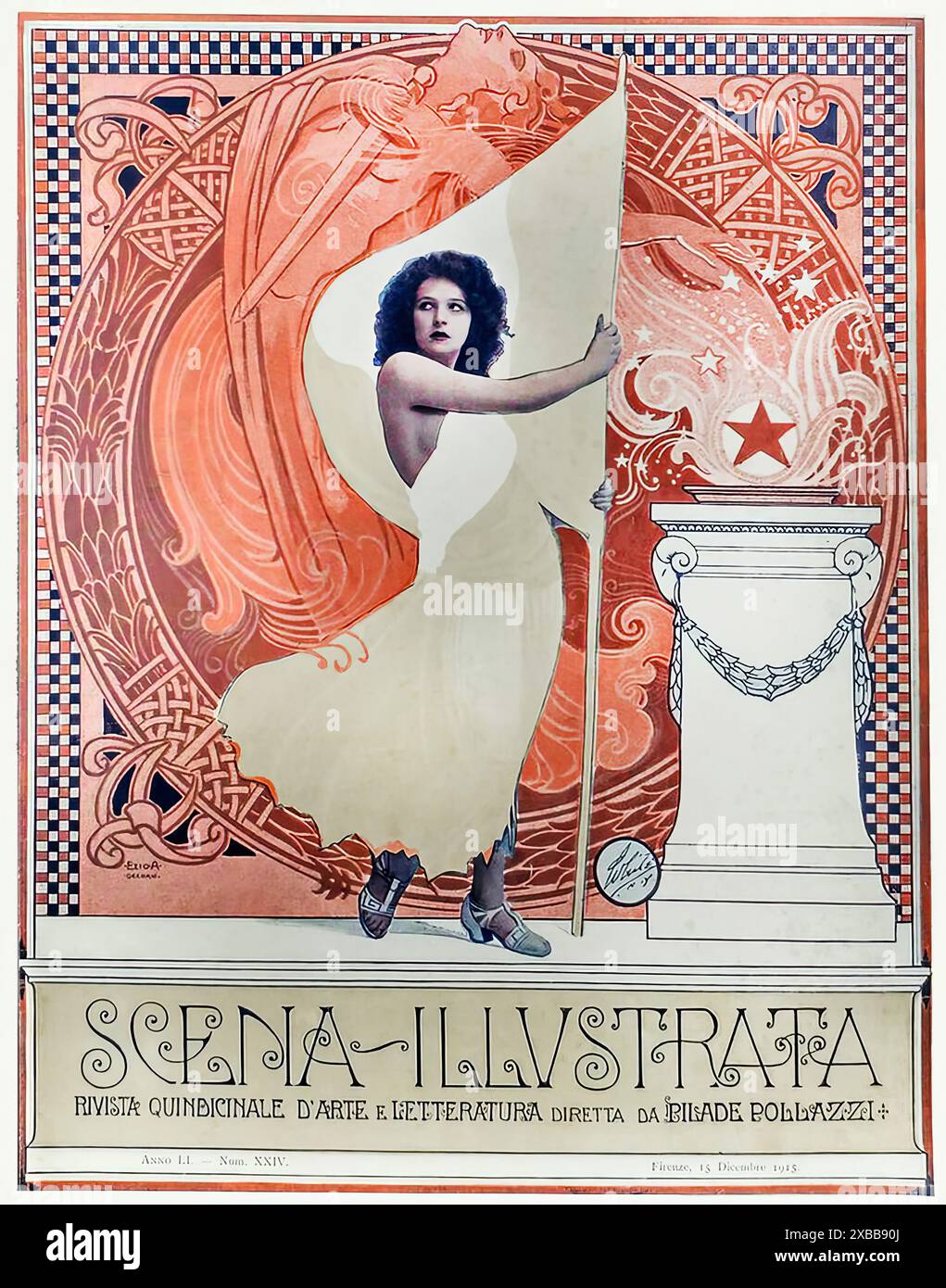 ANICHINI Ezio Scena Illustrata Dec 15 1915 Stock Photo - Alamy