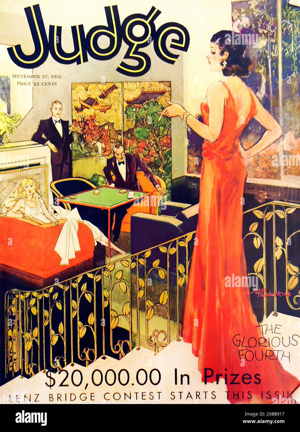 Cover of Judge magazine The Glorious Fourth Sept. 27 1930. Vintage ...