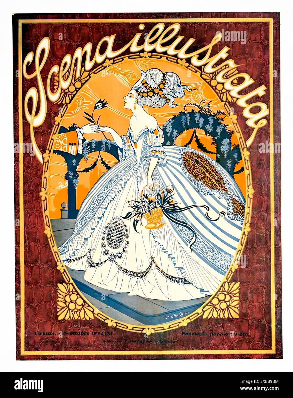 ANICHINI Ezio Scena Illustrata Oct 1932 Stock Photo - Alamy