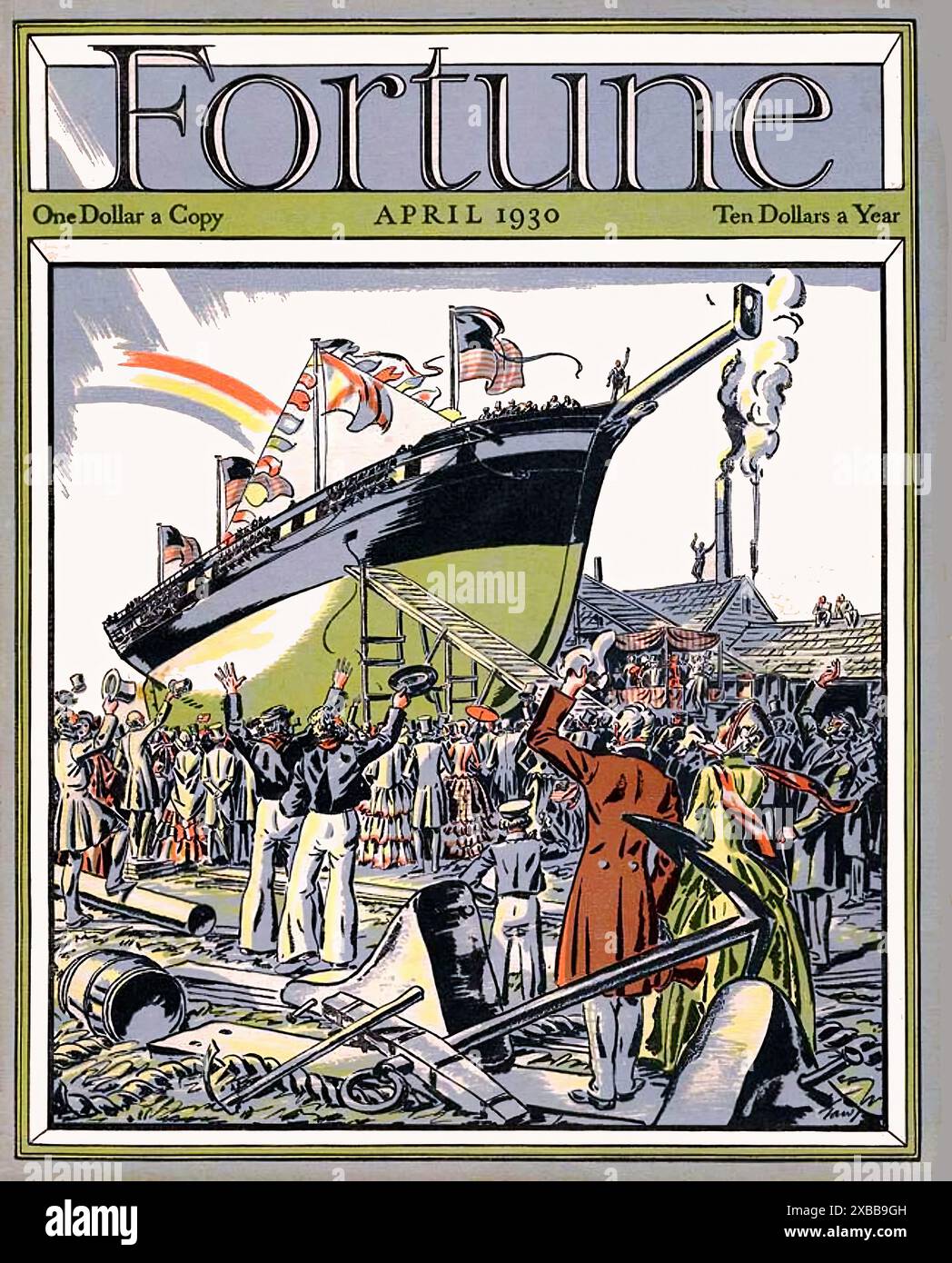 Cover of Fortune magazine April 1930. Vintage Illustrated Magazine ...