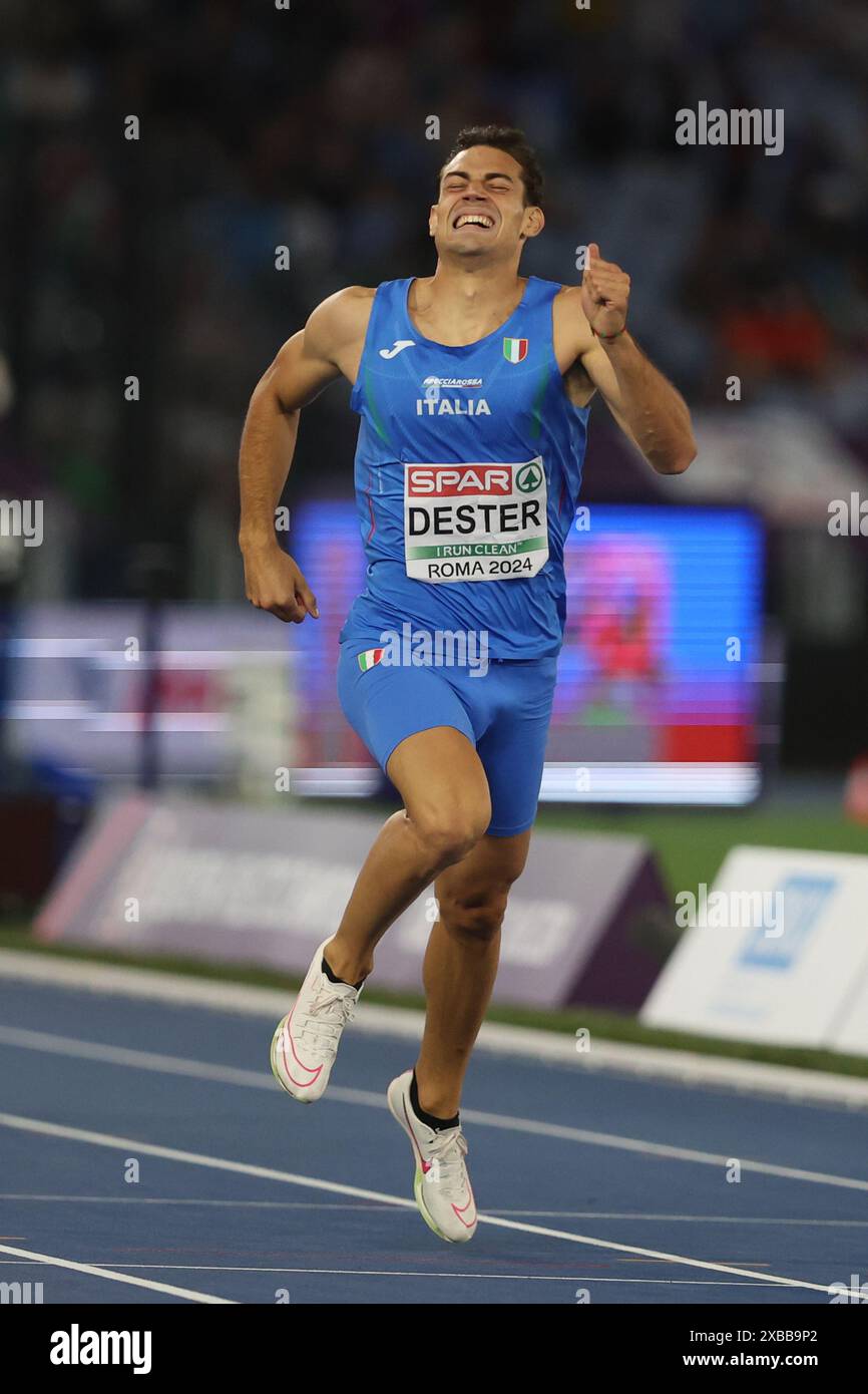 Rome, Italy 10.06.2024: Dario DESTER compete during 400m Men Heat 1/3 ...