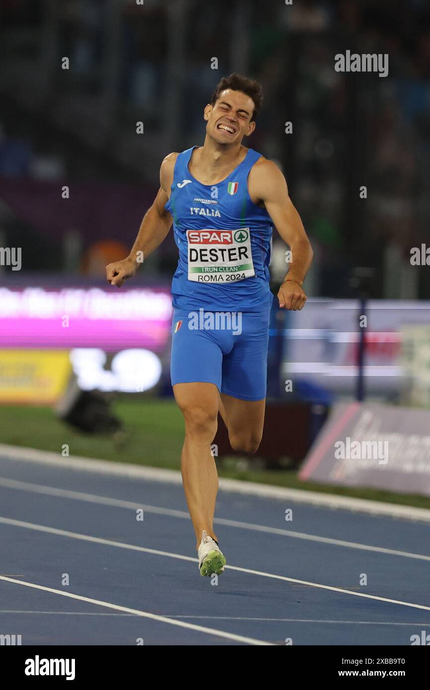 Rome, Italy 10.06.2024: Dario DESTER compete during 400m Men Heat 1/3 ...