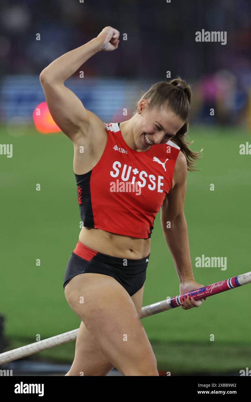 Rome, Italy 10.06.2024: Angelica MOSER compete win gold medal during ...