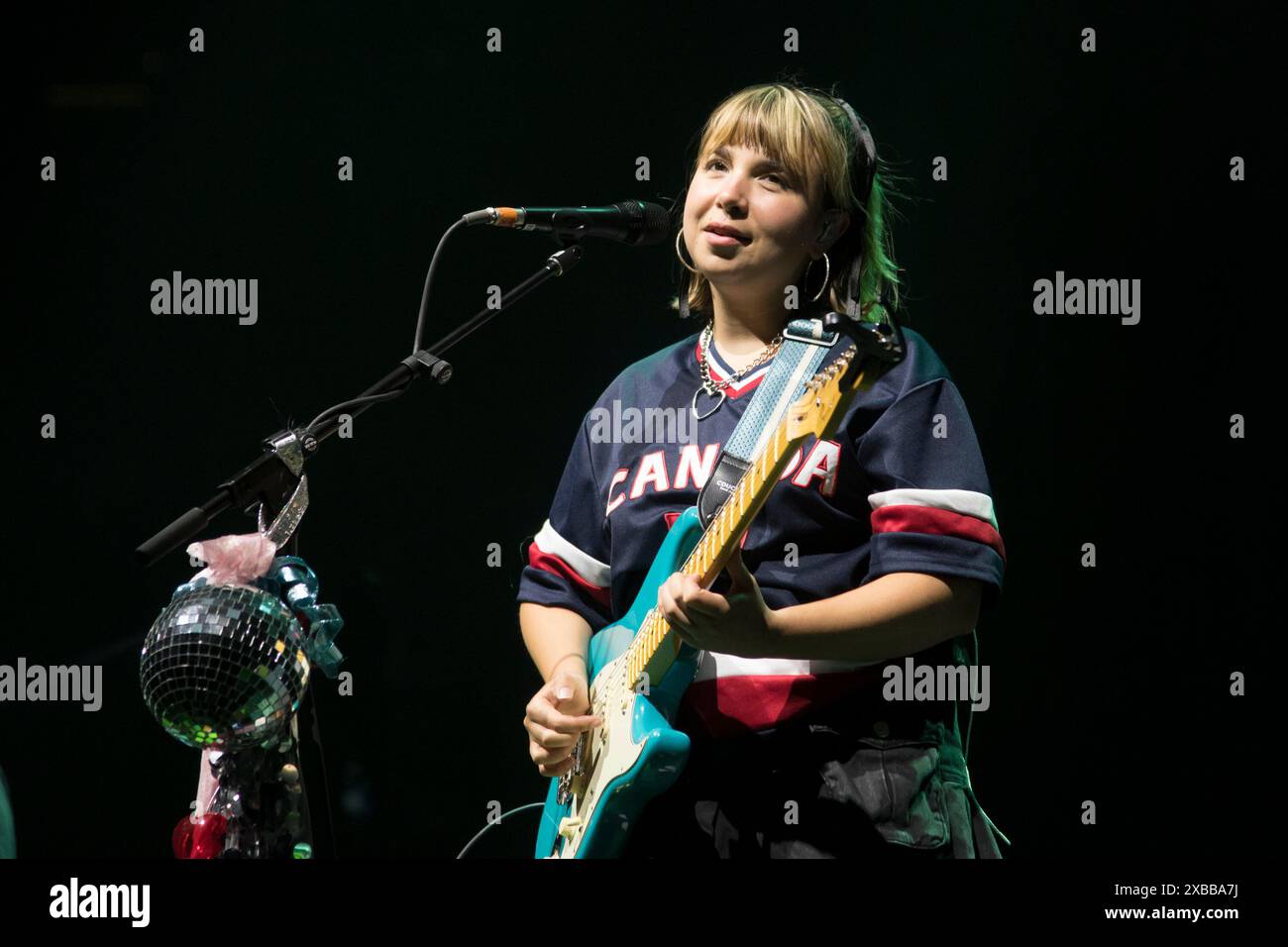 Lili Trifilio, lead singer of American rock band from Chicago, Illinois ...