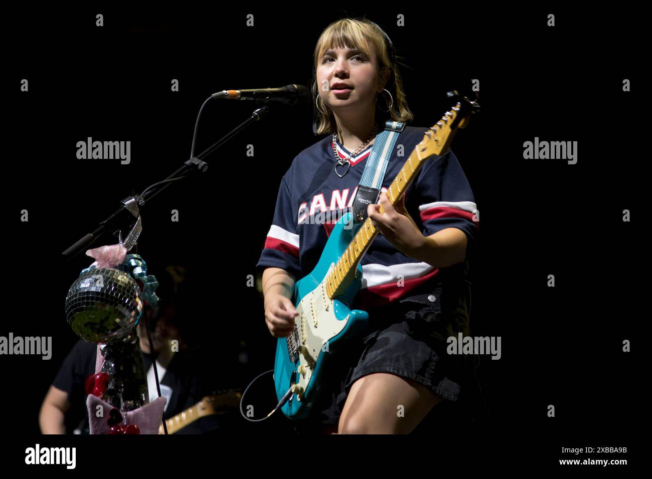 Lili Trifilio, lead singer of American rock band from Chicago, Illinois ...