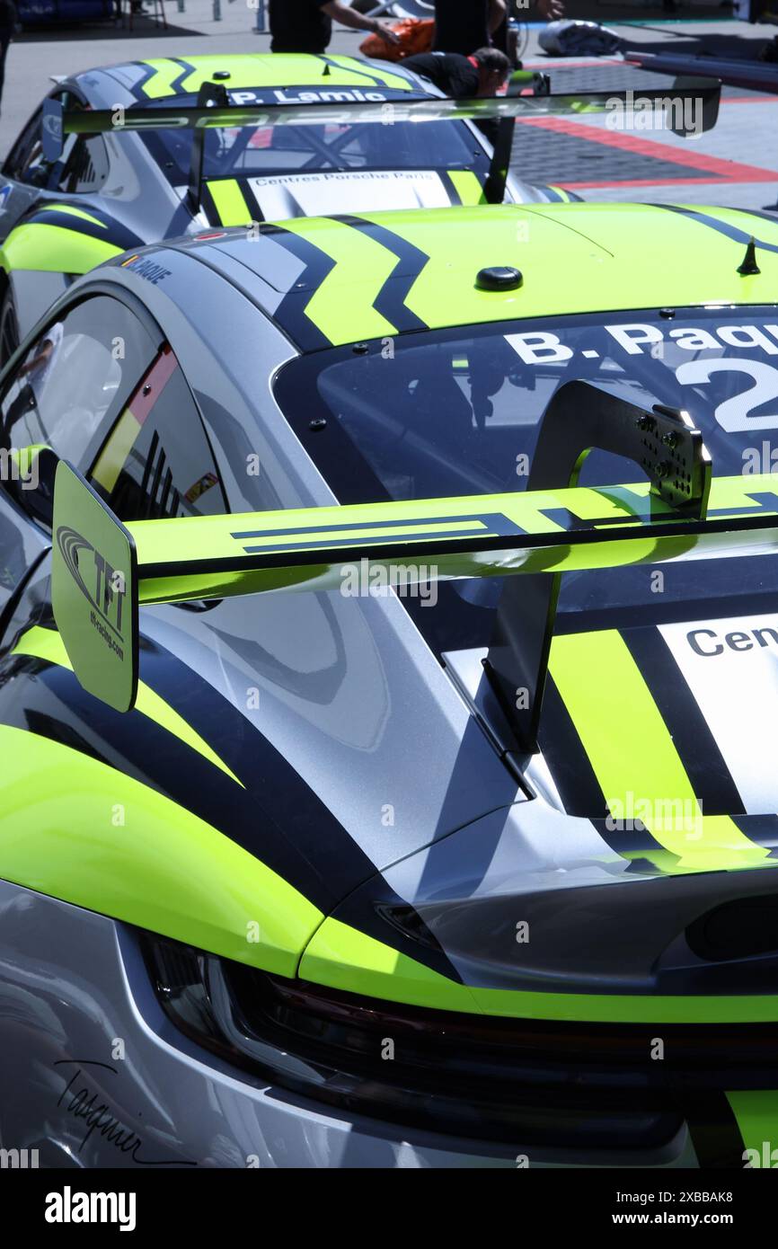 Porsche 911 GT3 Cup racing car which took part in the 4 hours of ...