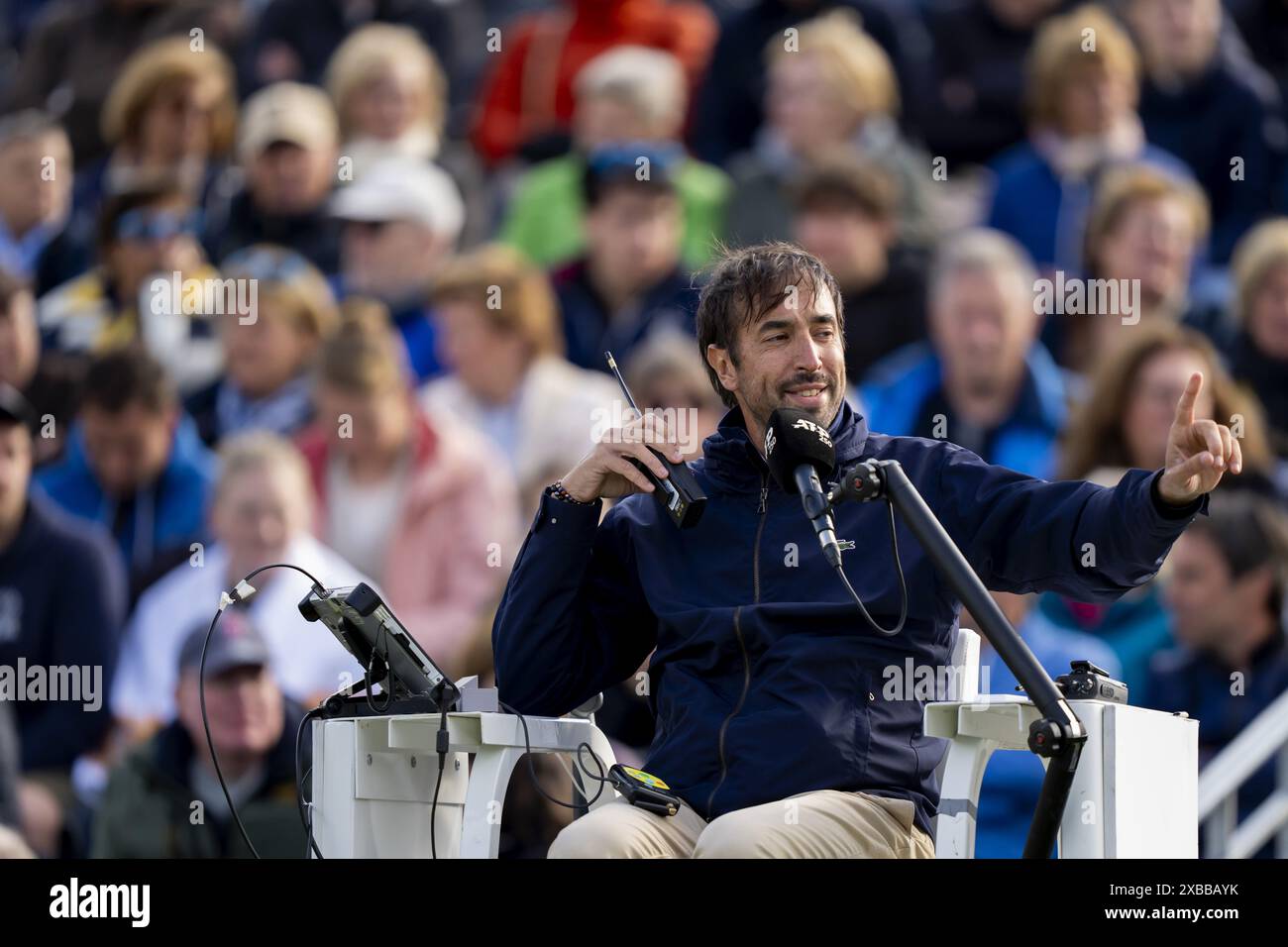 Rosmalen, Netherlands. 11th June, 2024. ROSMALEN - Referee Arnoud Gabas ...