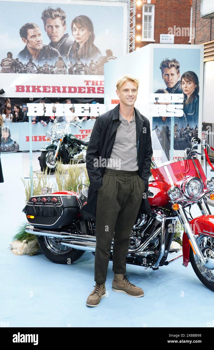 Boyd Holbrook attends a gala screening of The Bikeriders, at the Curzon ...