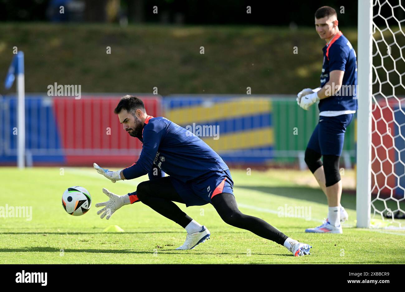 Neuruppin, Germany. 11th June, 2024. Croatia Goalkeeper Nediljko ...