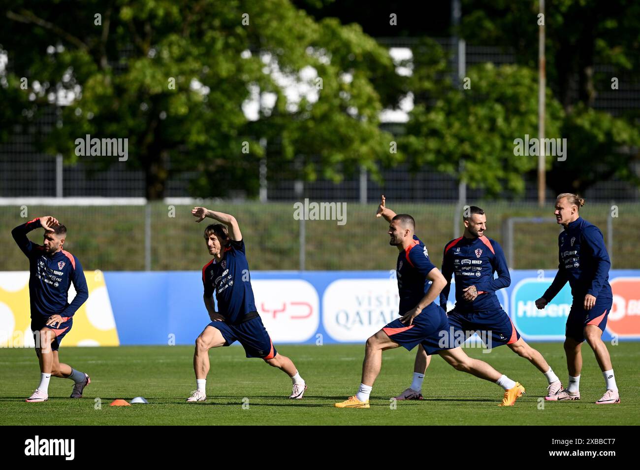 Neuruppin, Germany. 11th June, 2024. Croatia National Team is pictured ...