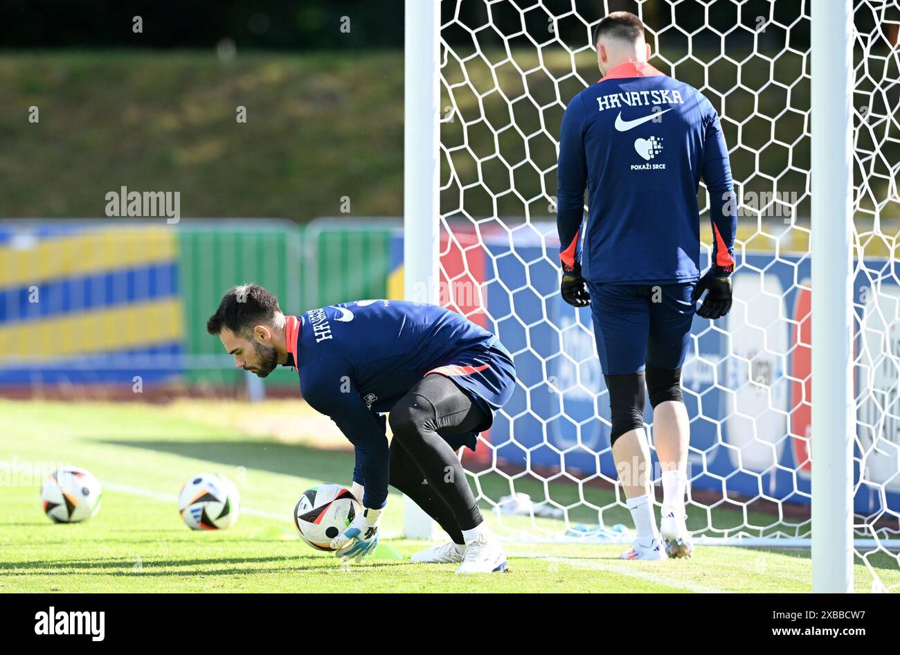 Neuruppin, Germany. 11th June, 2024. Croatia Goalkeeper Nediljko ...