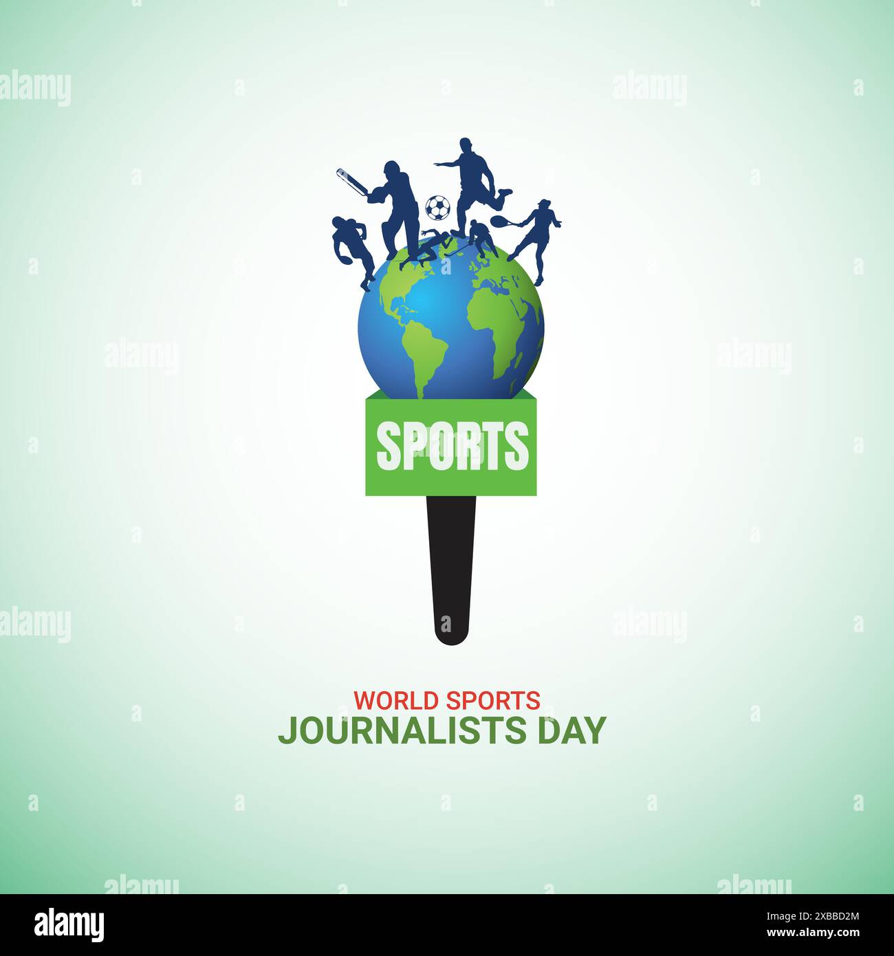 News sports presenter Stock Vector Images - Alamy