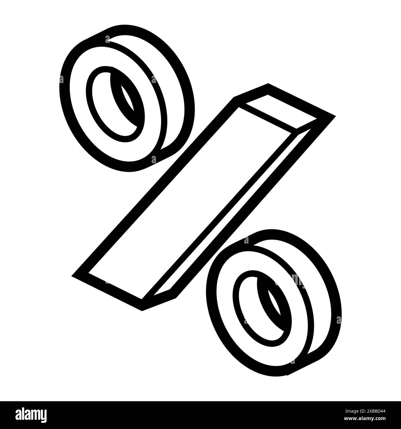 Percent icon in isometry style. Finance image for website, app, logo ...