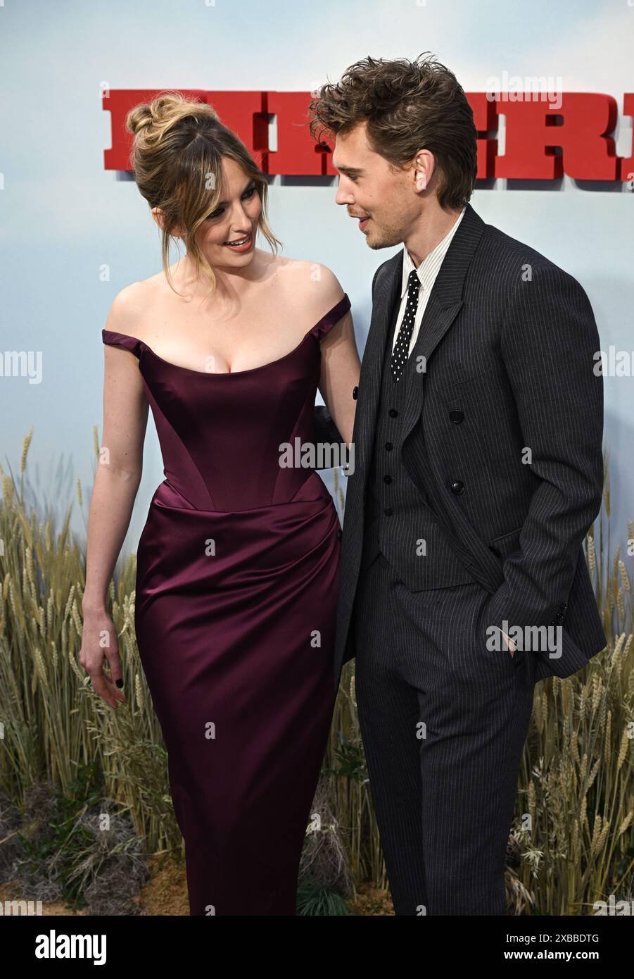 London, UK. June 11th, 2024. Jodie Comer and Austin Butler arriving at the London Gala Screening ...