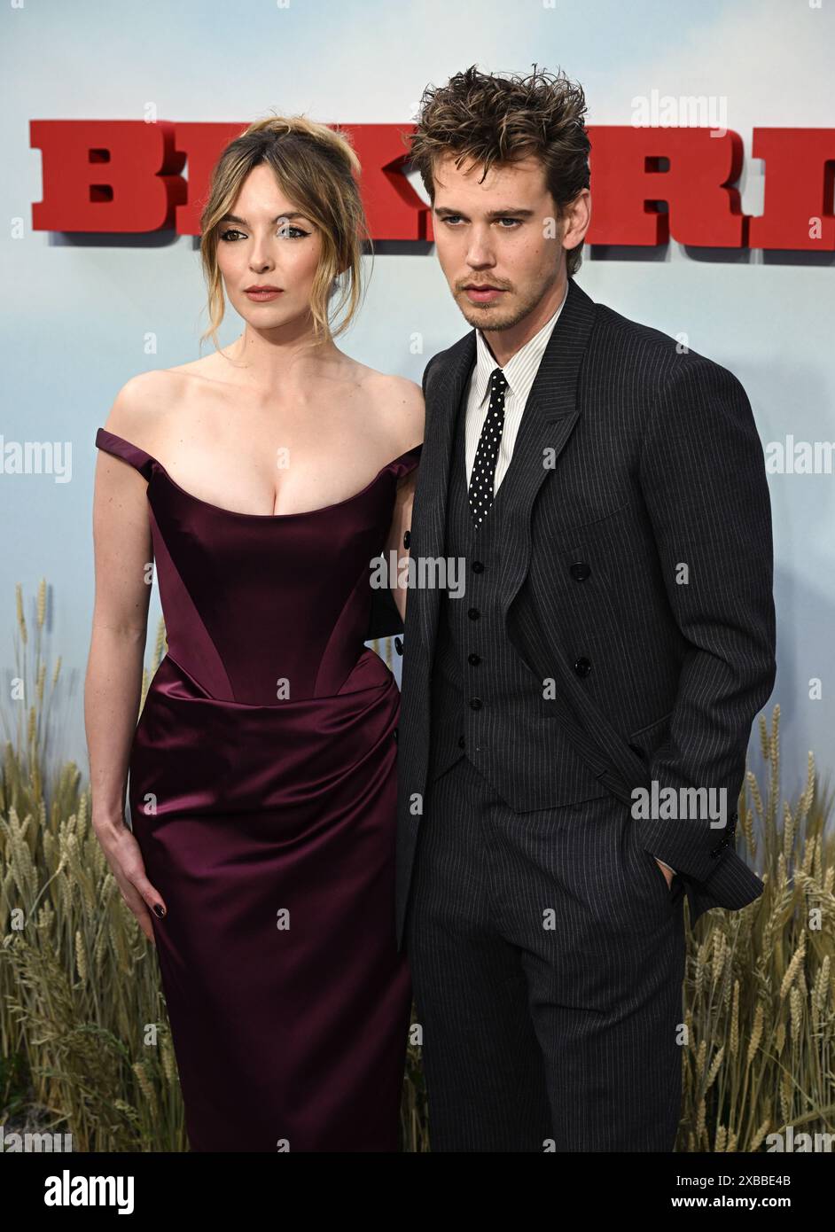 London, UK. June 11th, 2024. Jodie Comer and Austin Butler arriving at the London Gala Screening ...