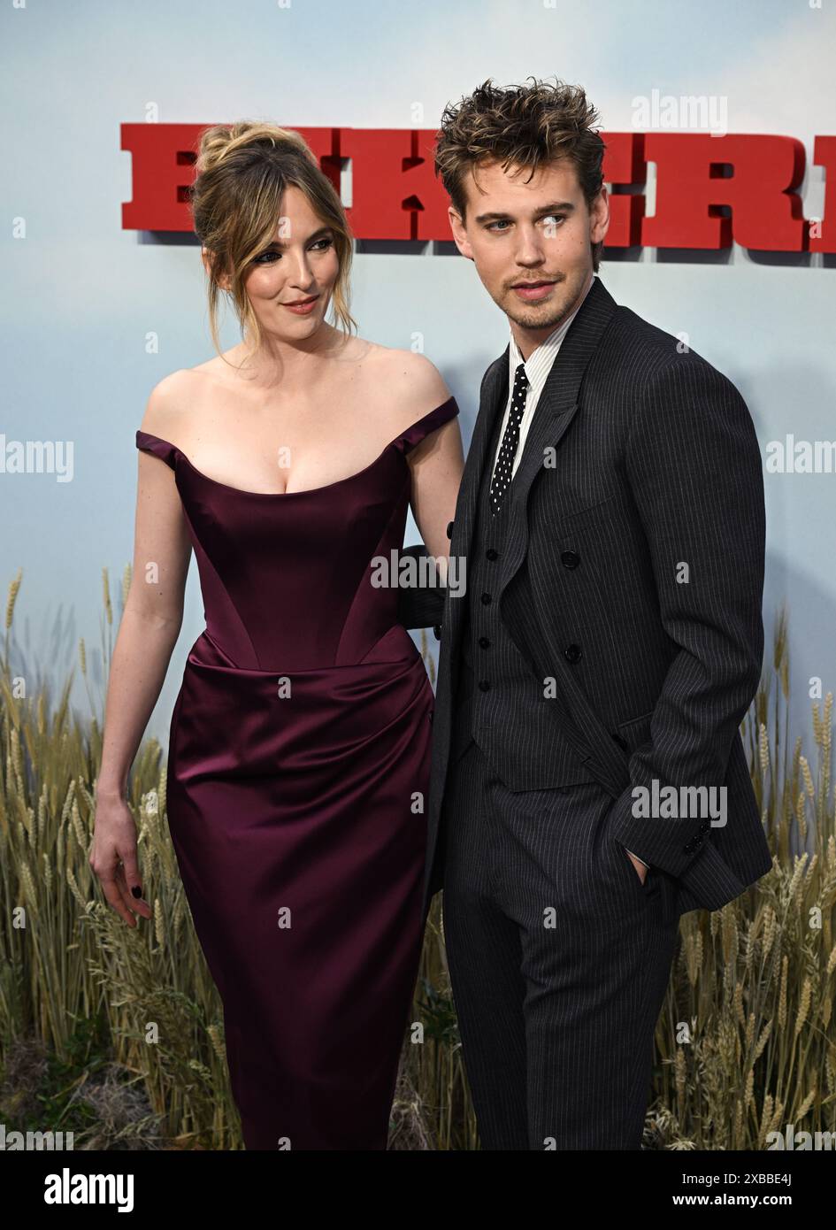 London, UK. June 11th, 2024. Jodie Comer and Austin Butler arriving at the London Gala Screening ...