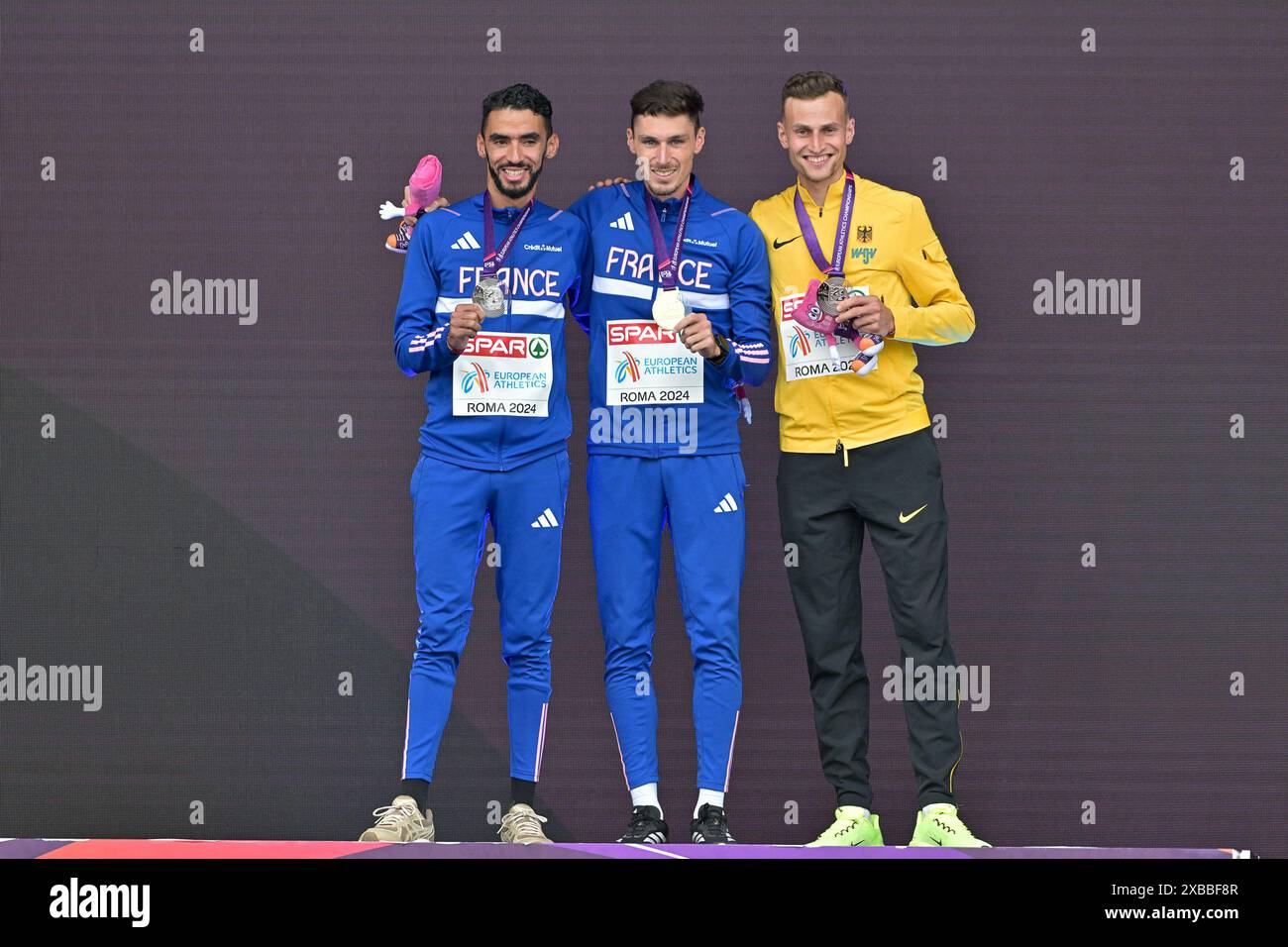Olympic Stadium, Rome, Italy - Djilali BEDRANI, Alexis MIELLET, Karl ...