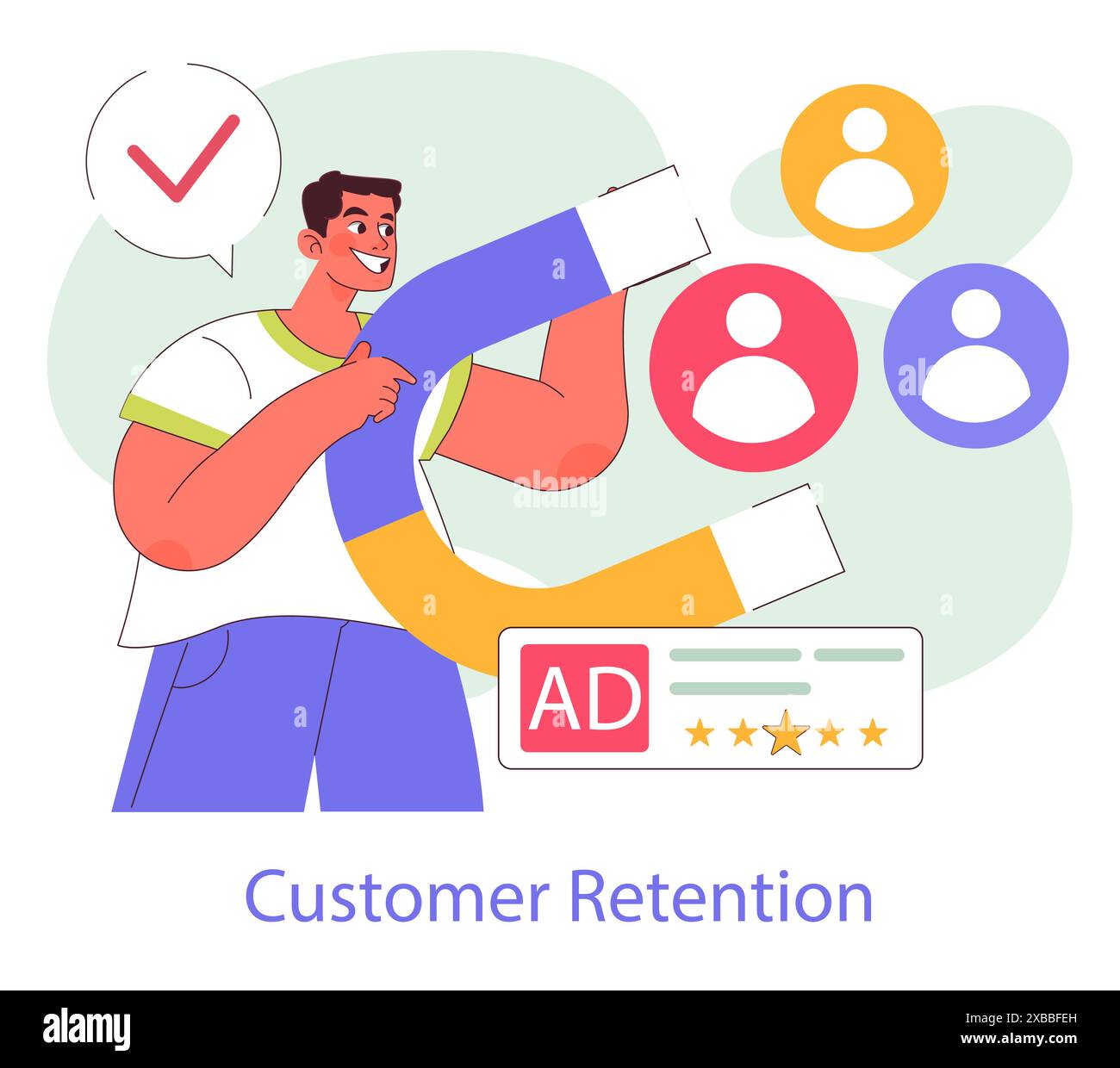 Mobile Marketing concept. Engaging advertisement techniques to enhance ...