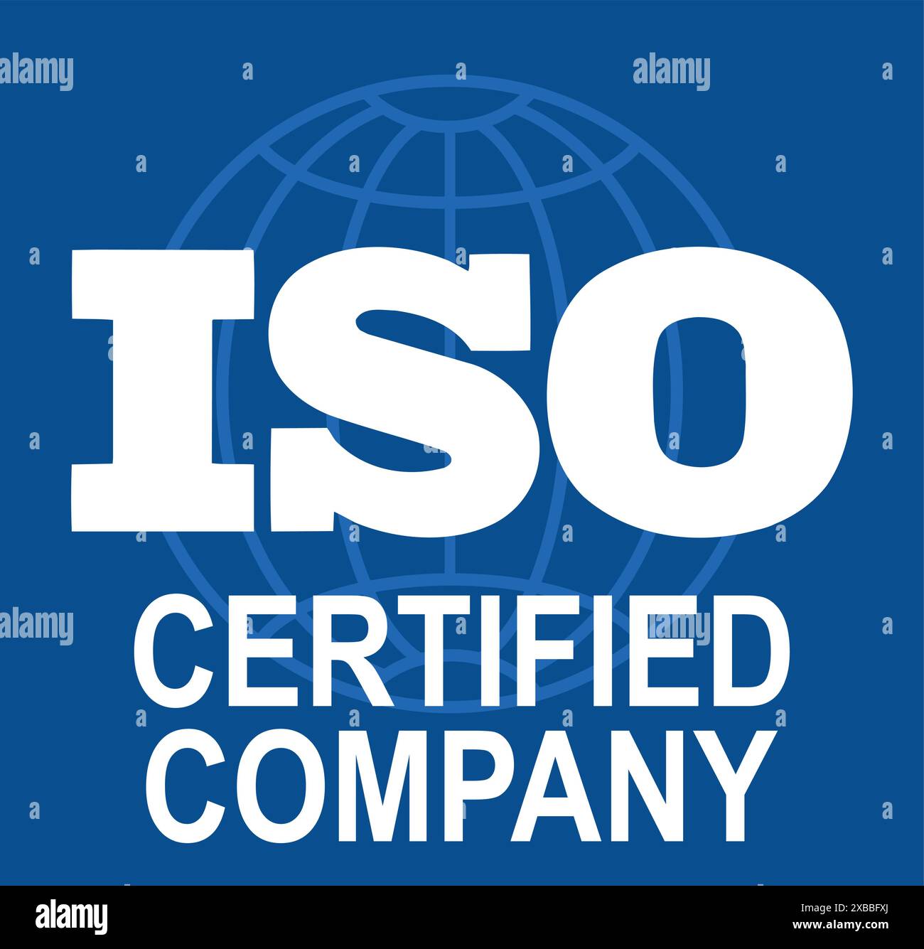 Certified Company, Certificate ISO Blue, Quality Certificate, iso mark certification Stock ...