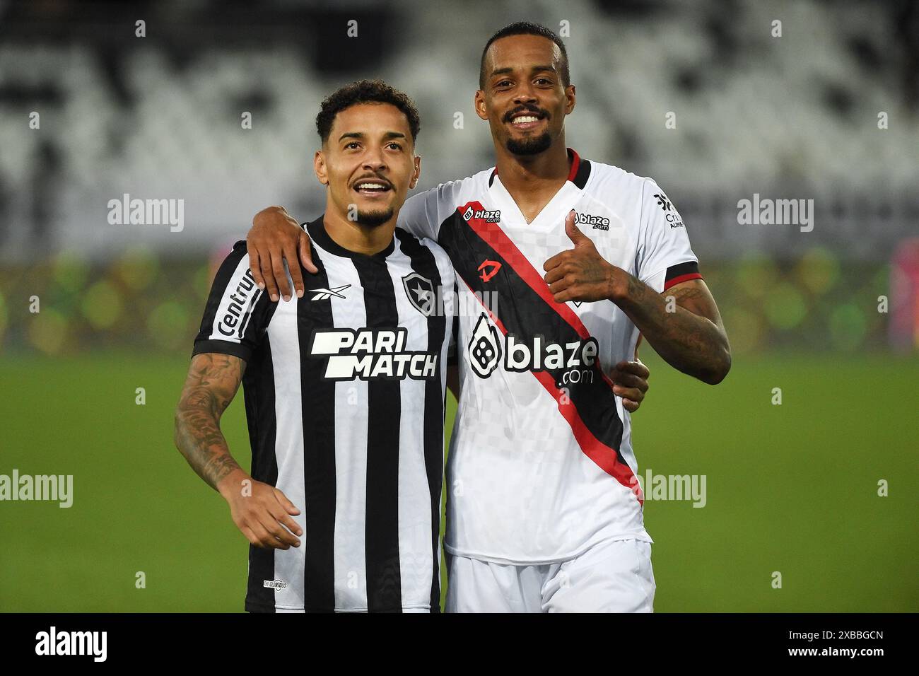 Rio de Janeiro, Brazil, April 18, 2024. Football match between Botafogo ...