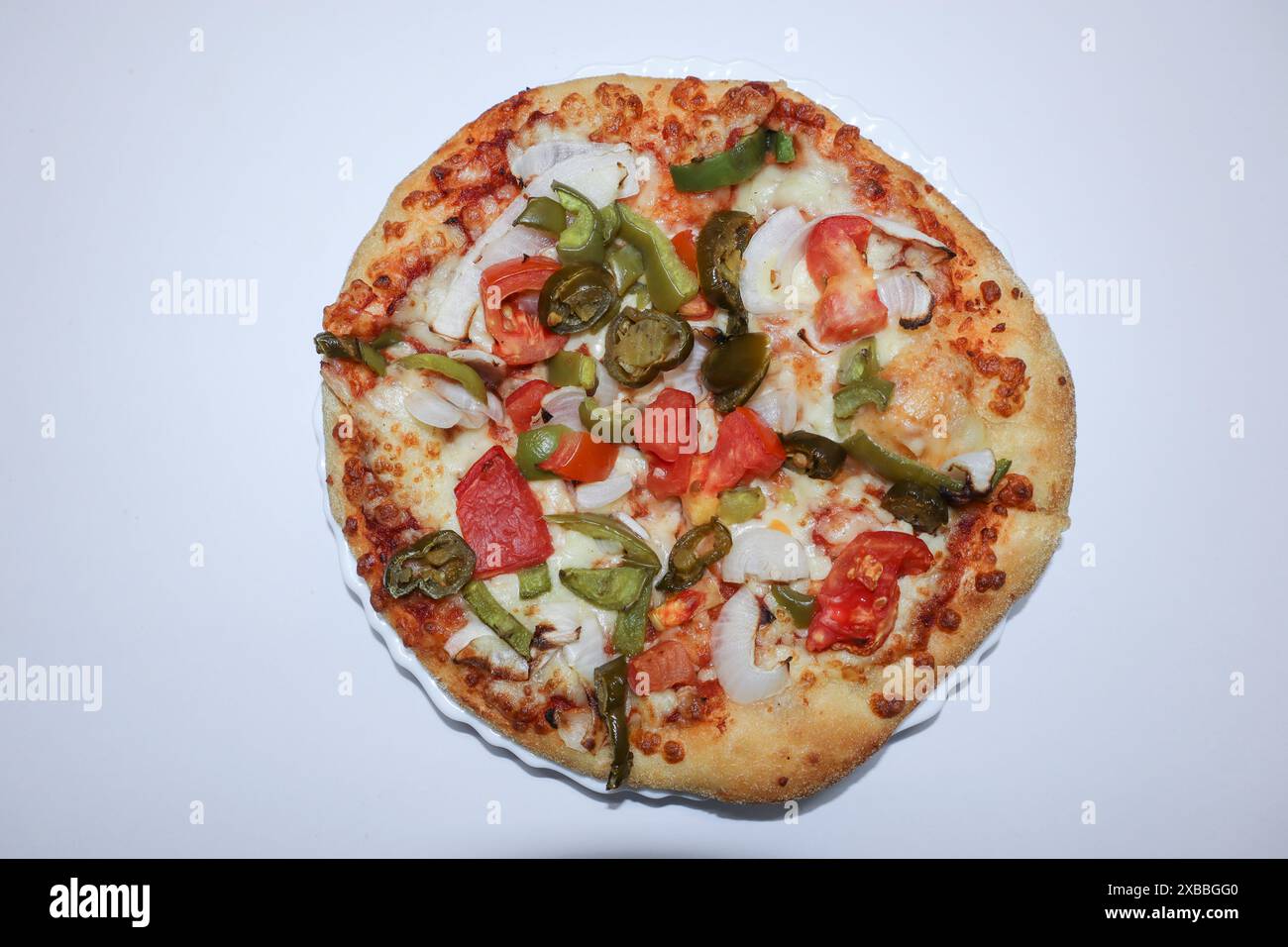 Delicious dominos pizza named Veg Extravaganza pizza with topping of ...