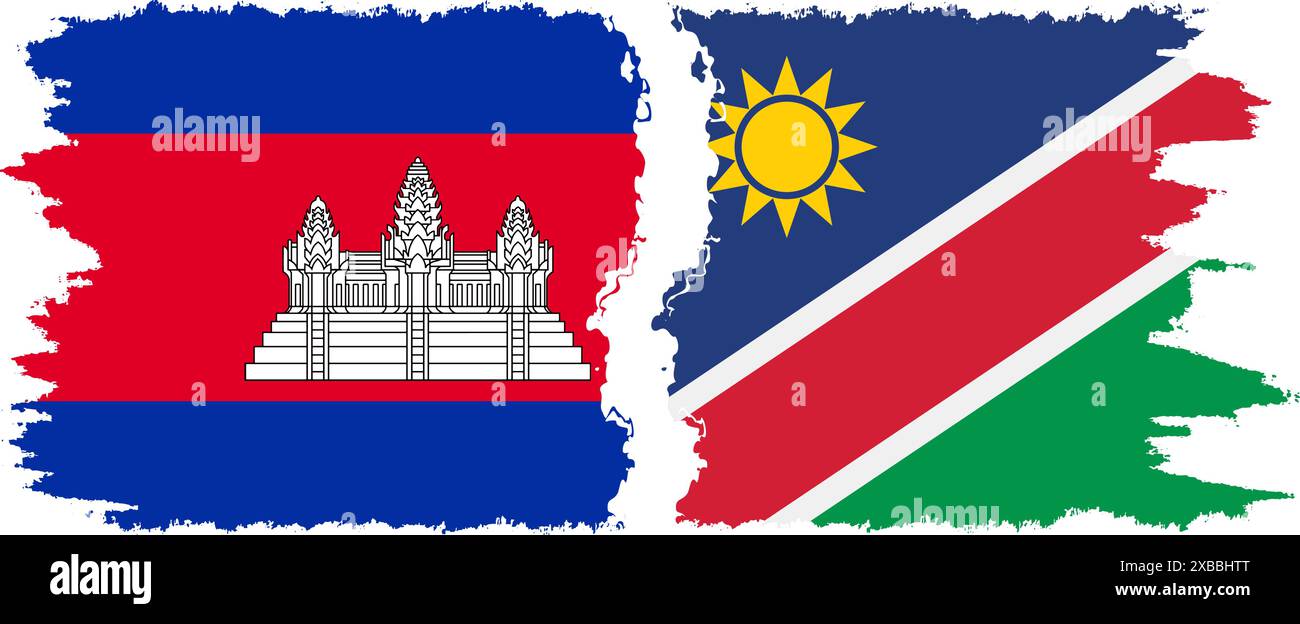 Namibia and Cambodia grunge flags connection, vector Stock Vector Image ... Namibia and Cambodia grunge flags connection, vector Stock Vector Image ...