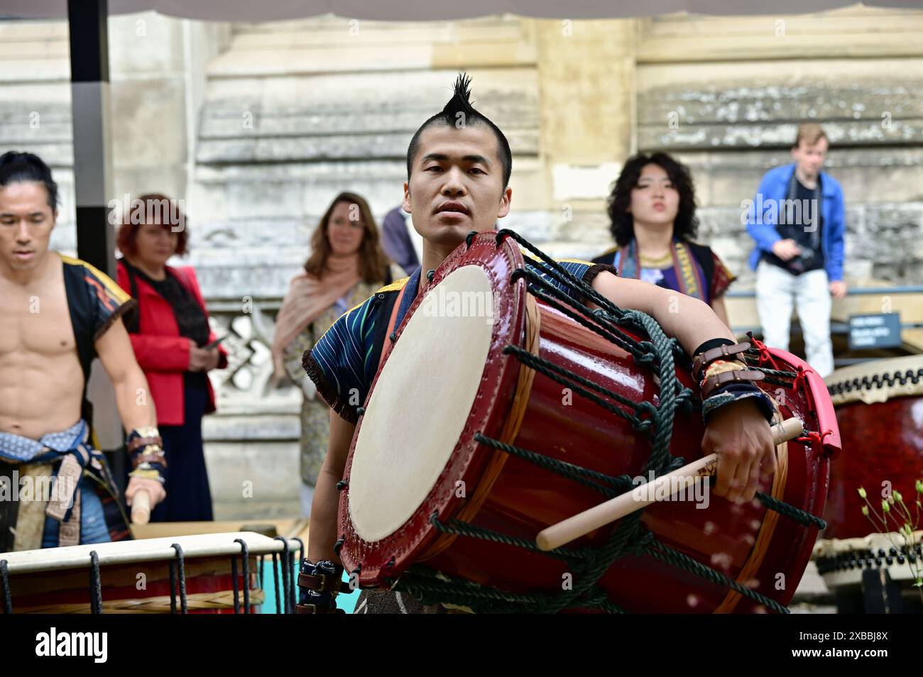 LONDON, UK. 11th June, 2024. AMATO: The Drummers of Japan showcase at ...