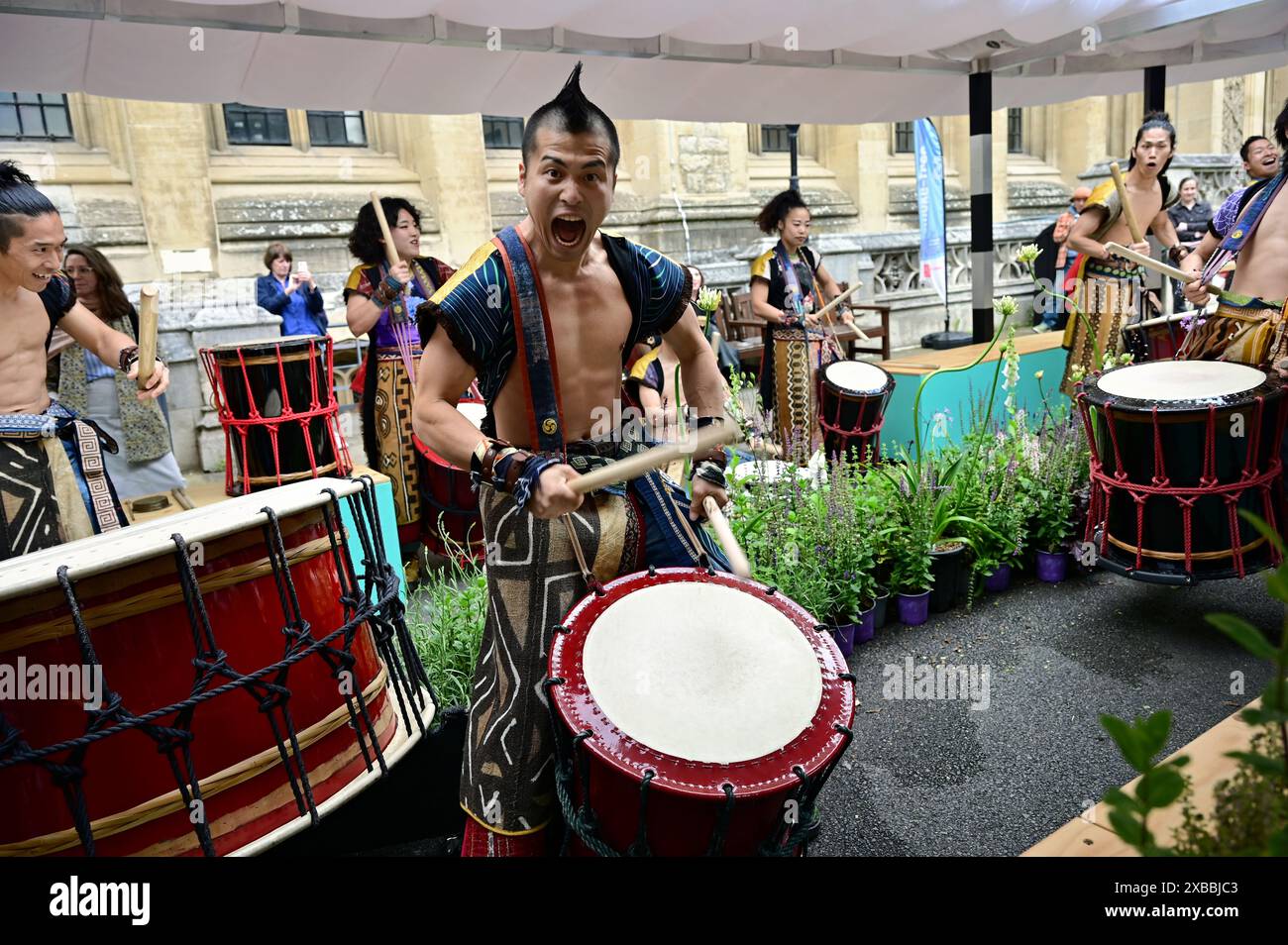 LONDON, UK. 11th June, 2024. AMATO: The Drummers of Japan showcase at ...