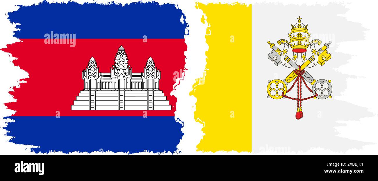 Vatican and Cambodia grunge flags connection, vector Stock Vector Image ... Vatican and Cambodia grunge flags connection, vector Stock Vector Image ...